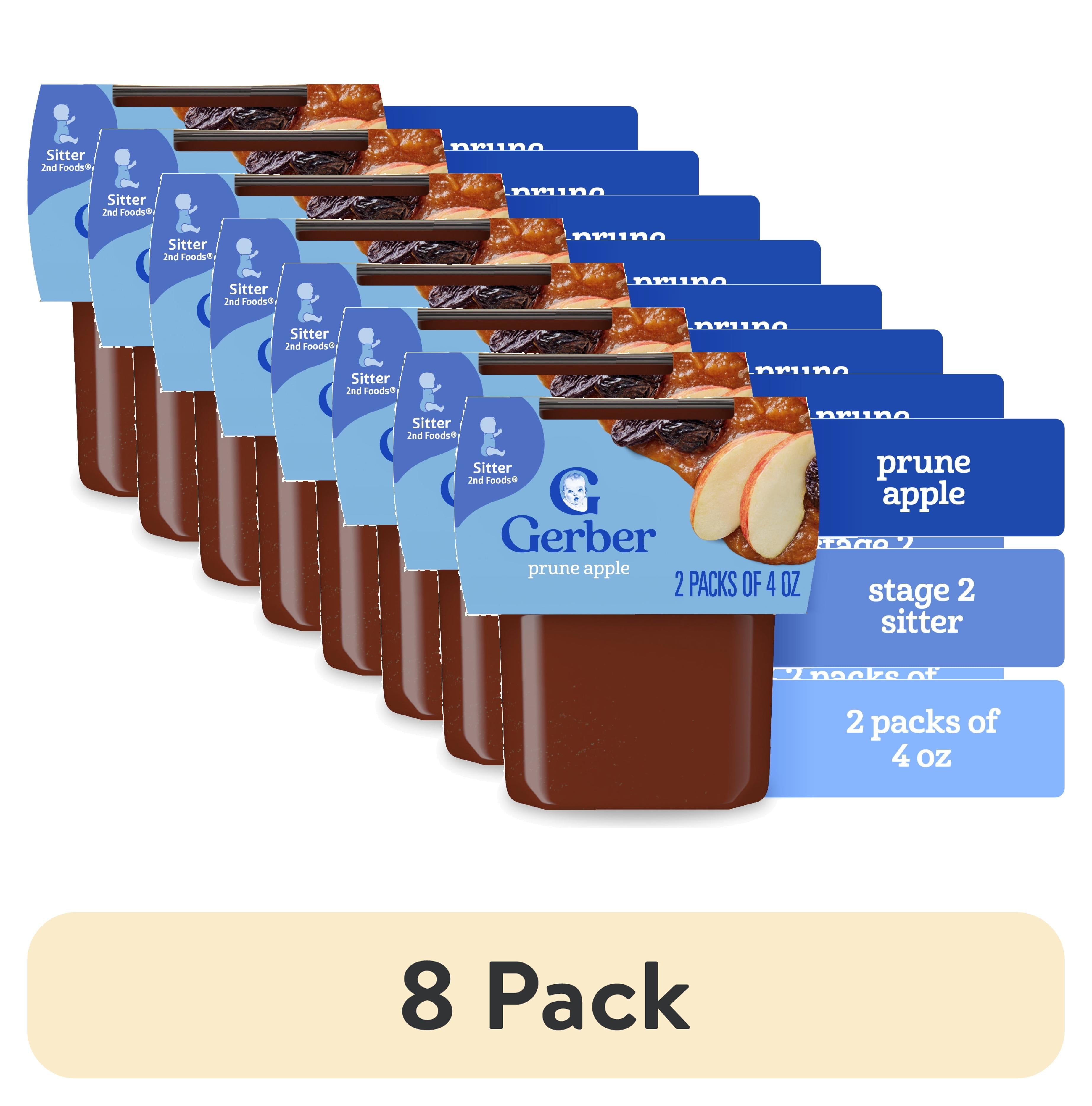 (8 pack) Gerber 2nd Foods Natural for Baby WonderFoods Baby Food, Prune ...