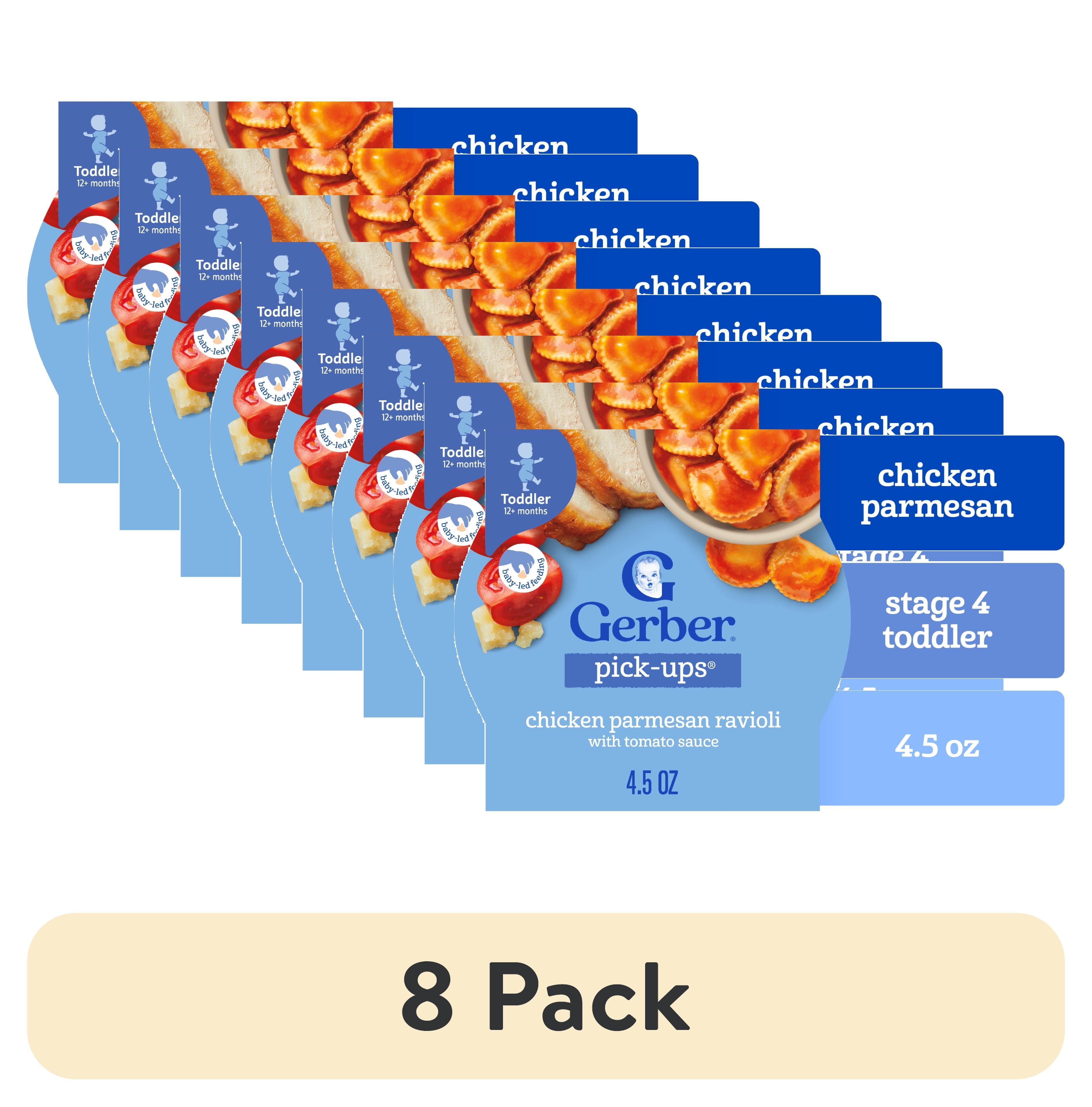 (8 pack) Gerber Pick-Ups Chicken and Parmesan Cheese Ravioli in Tomato ...