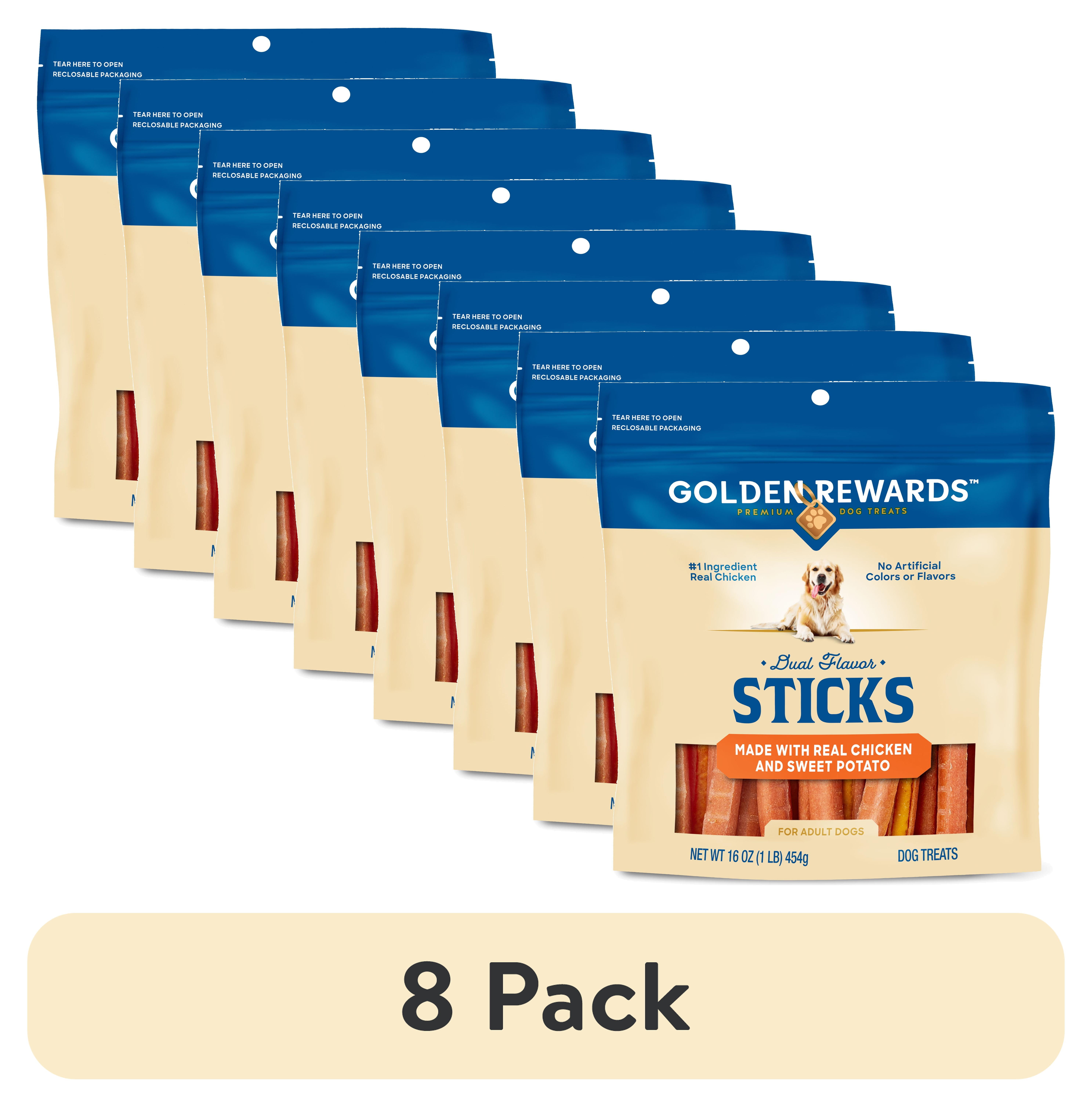 (8 pack) Golden Rewards Chicken and Sweet Potato Dual Flavor Treat ...