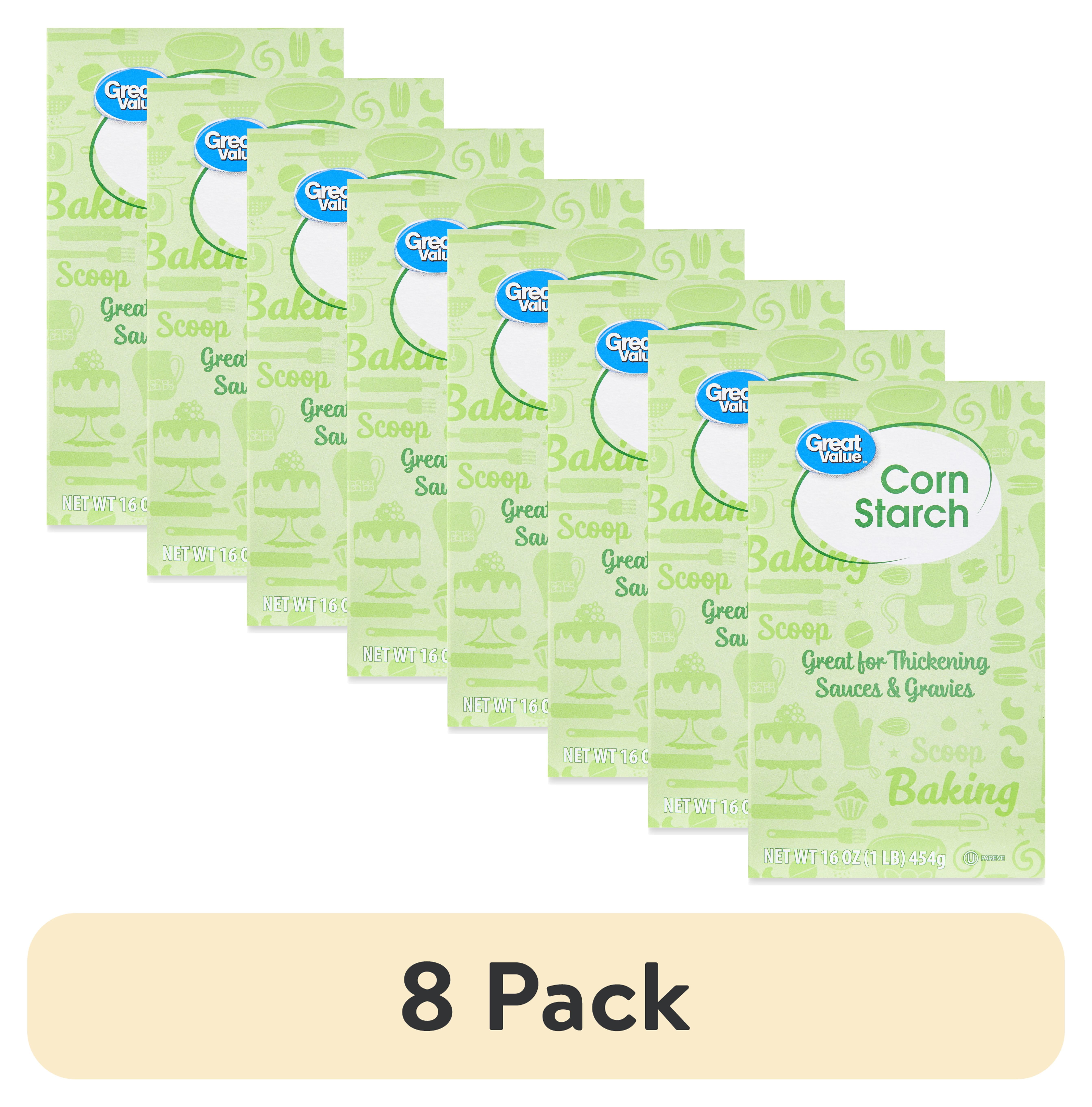 (8 pack) Great Value Corn Starch, 16 oz - Walmart.com