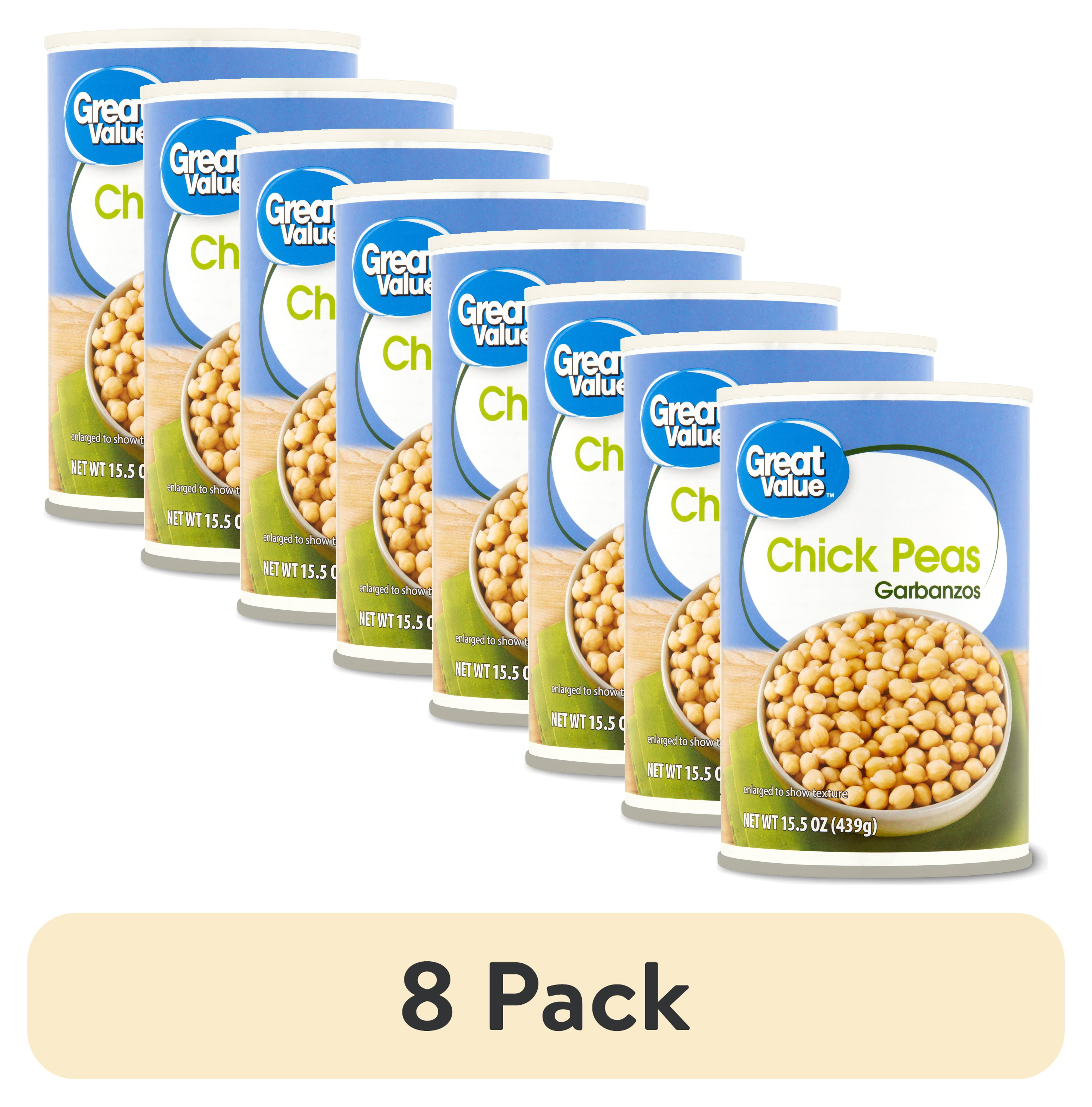 (8 pack) Great Value Garbanzos Chick Peas, 15.5 oz - Walmart.com