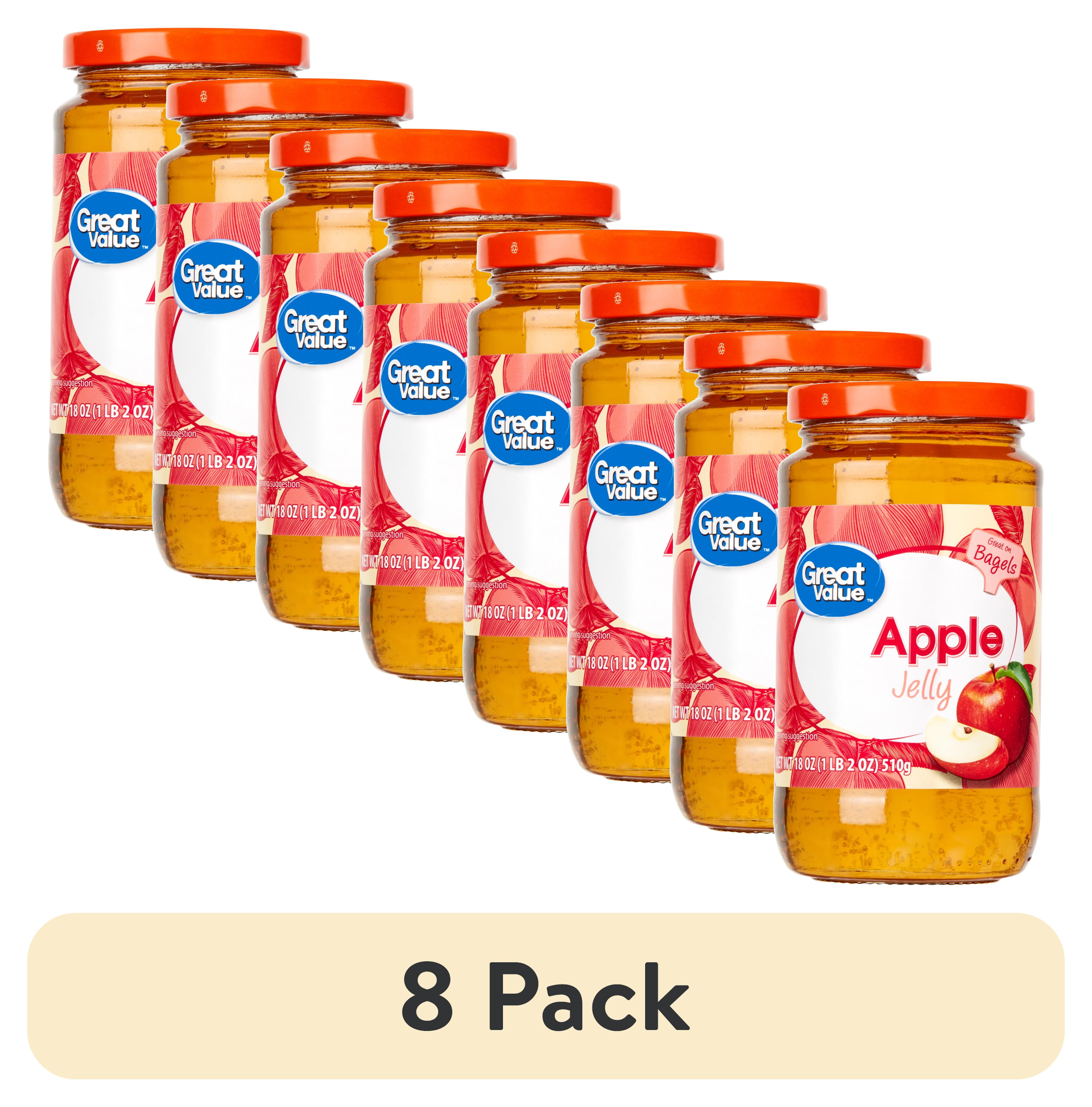 (8 pack) Great Value Jelly, Apple, 18 oz - Walmart.com