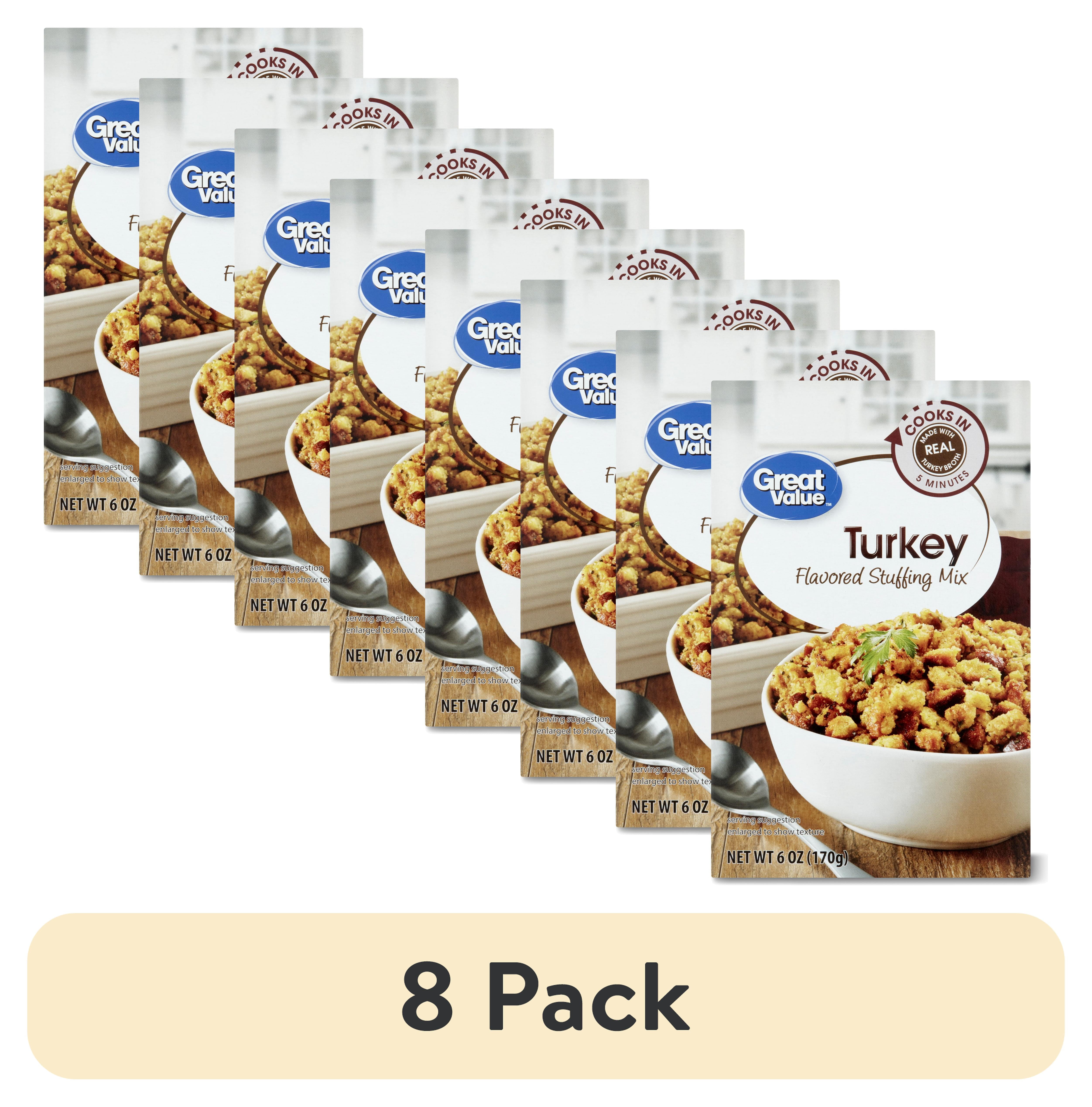 (8 pack) Great Value Turkey Flavored Stuffing Mix, 6 oz - Walmart.com
