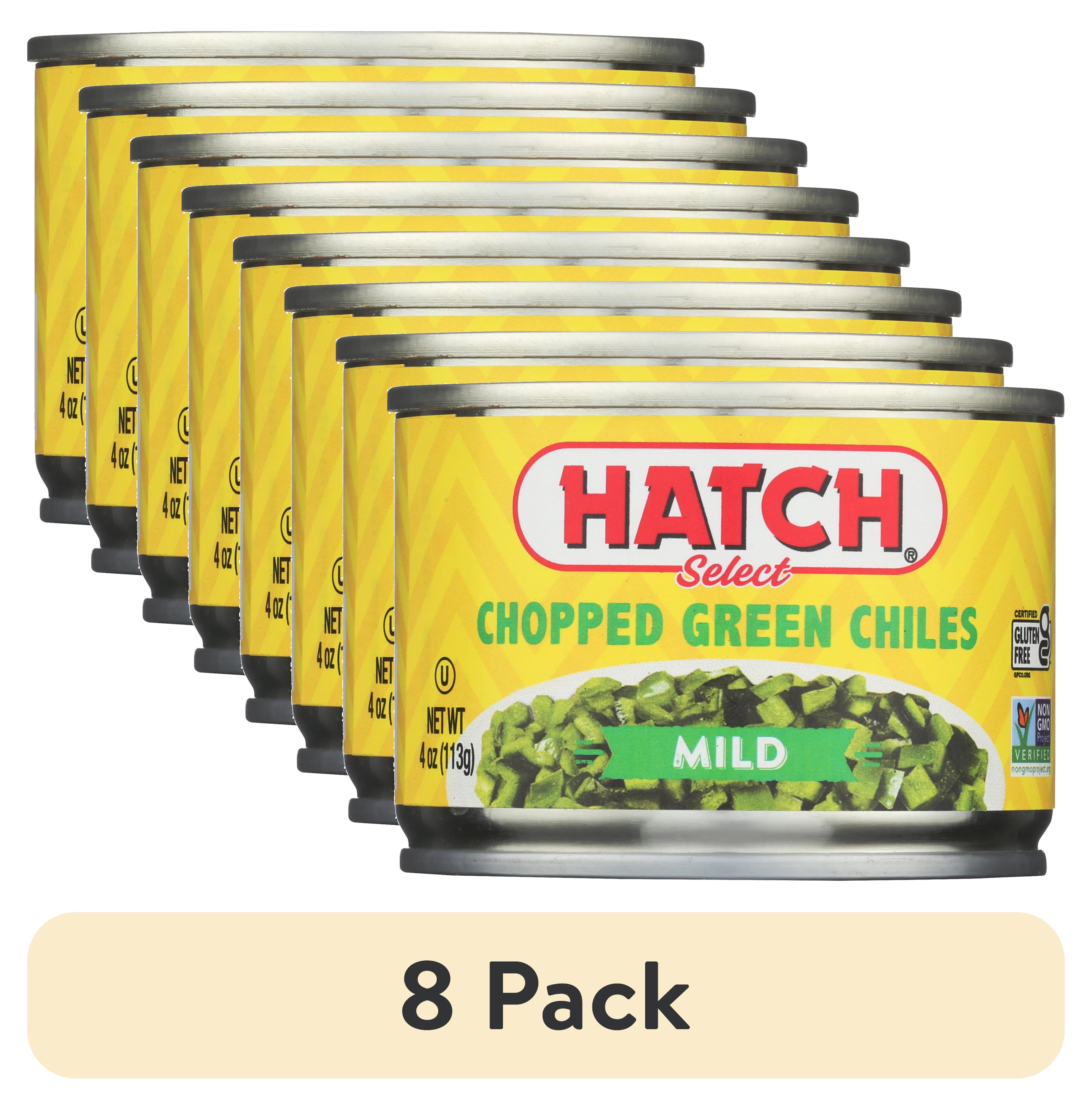 (8 pack) HATCH Select Chopped Green Chiles Mild, 4oz - Walmart.com