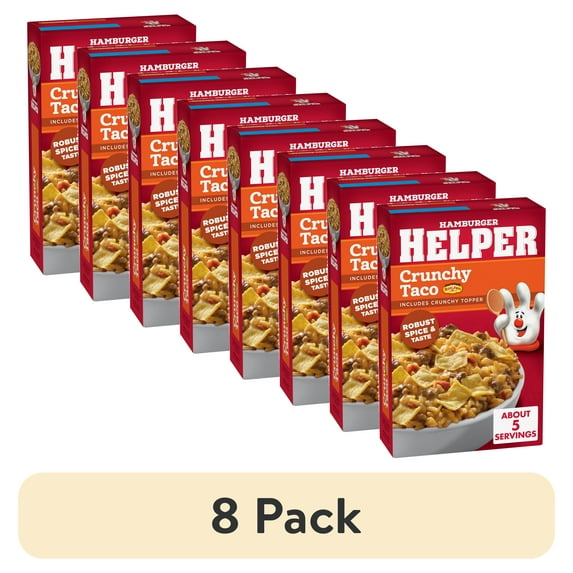 (8 pack) Hamburger Helper Crunchy Taco, 7.6 Ounces Box - Walmart.com