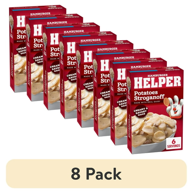 (8 pack) Hamburger Helper Potato Creamy Stroganoff, 5 Ounces Box ...
