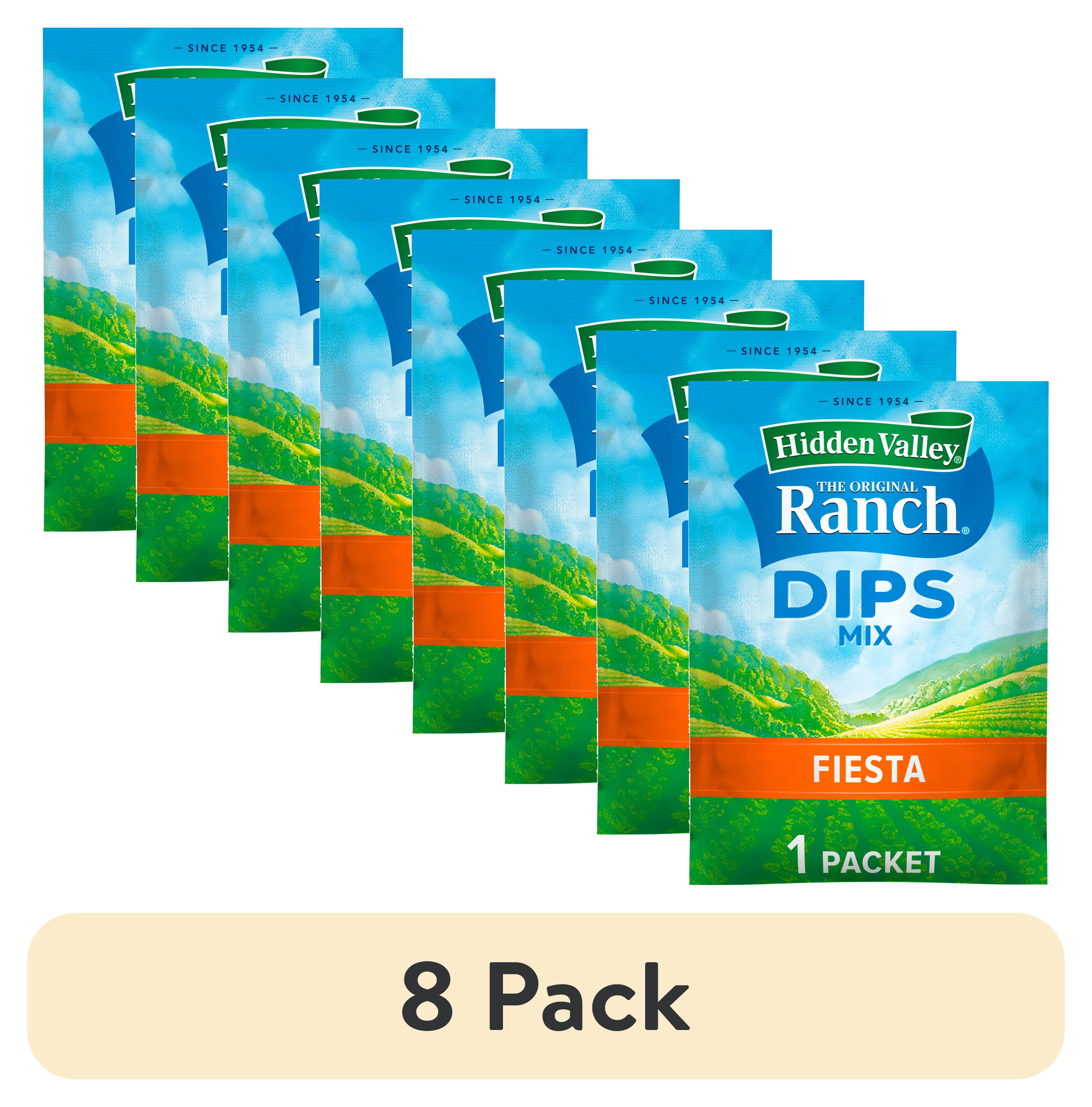 (8 pack) Hidden Valley Gluten Free Fiesta Ranch Dips Mix, 1 oz ...