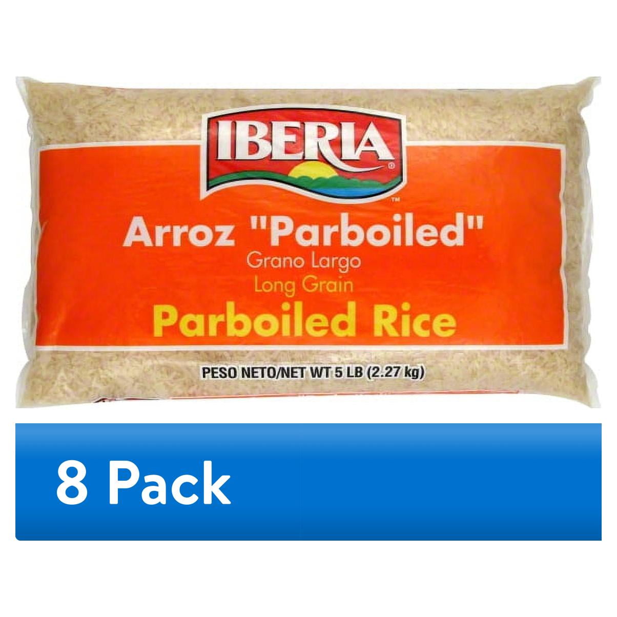 (8 pack) Iberia Parboiled Rice Long Grain 5 lb - Walmart.com