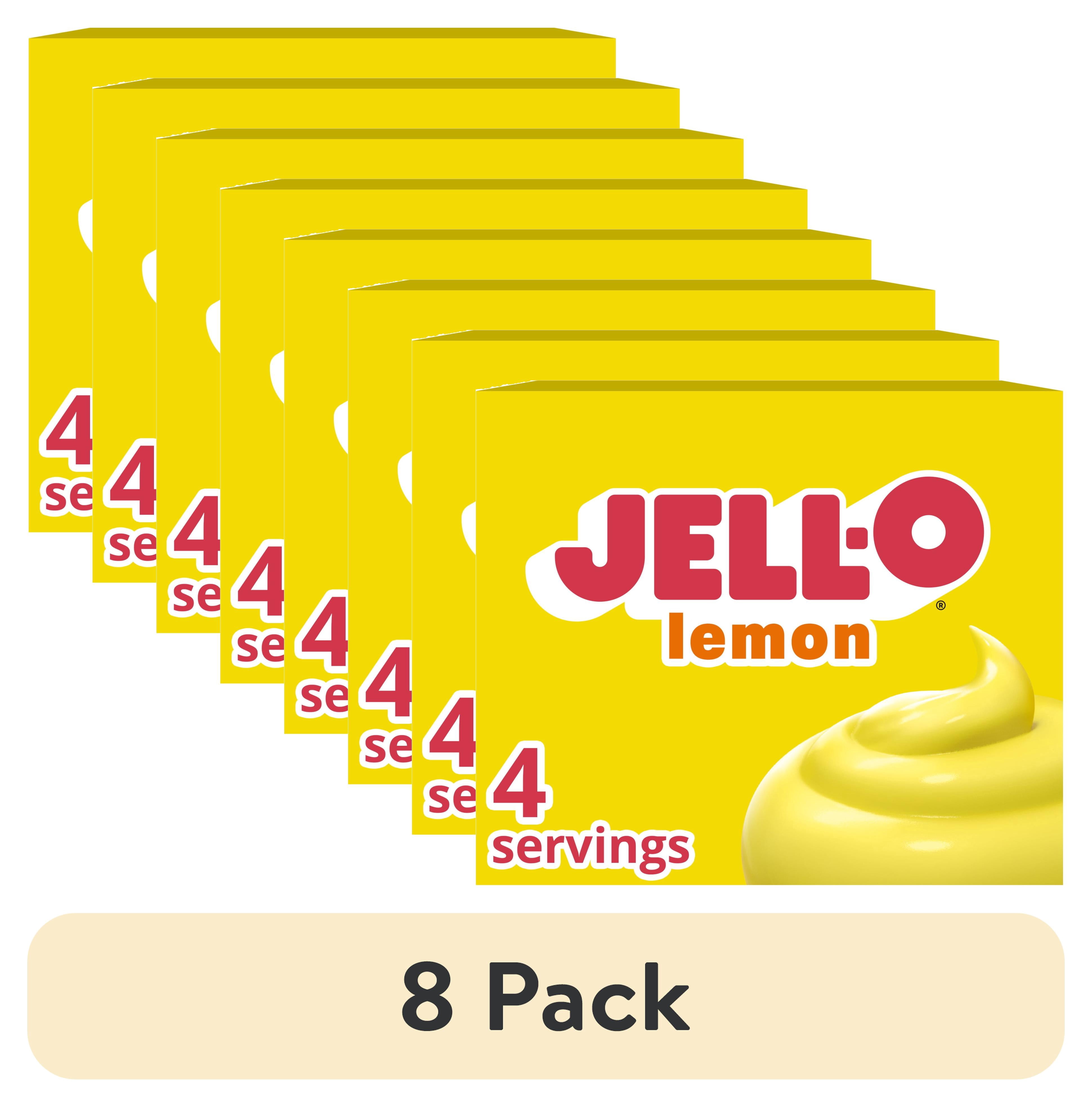 (8 pack) Jell-O Lemon Naturally Flavored Instant Pudding & Pie Filling ...