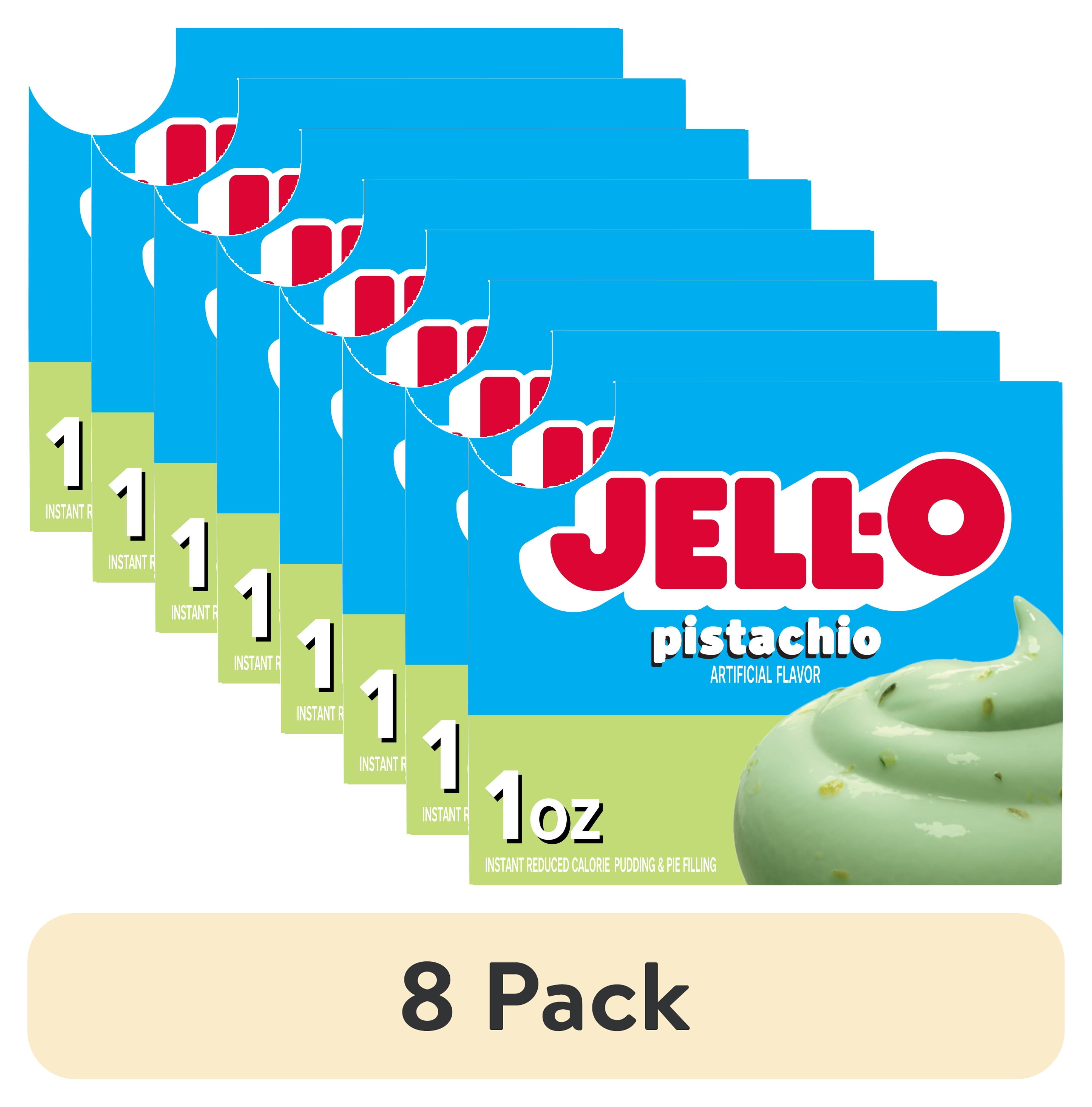 (8 pack) Jell-O Pistachio Zero Sugar Instant Reduced Calorie Pudding ...
