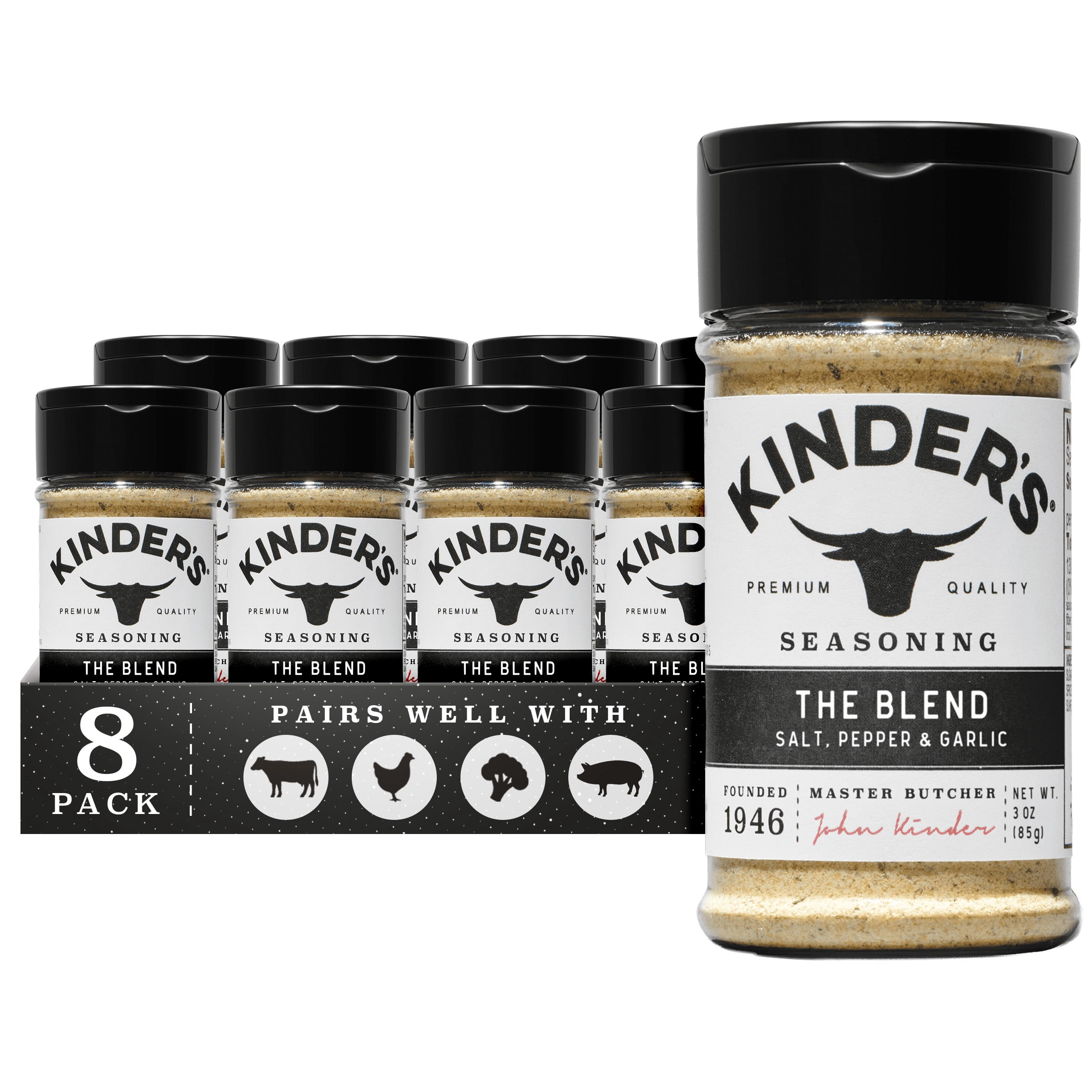 (8 pack) Kinder's The Blend Seasoning, 3.0 oz - Walmart.com