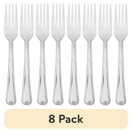 Party Central Disposable Metallic Finish Mini Party Forks - 4" - Silver ...