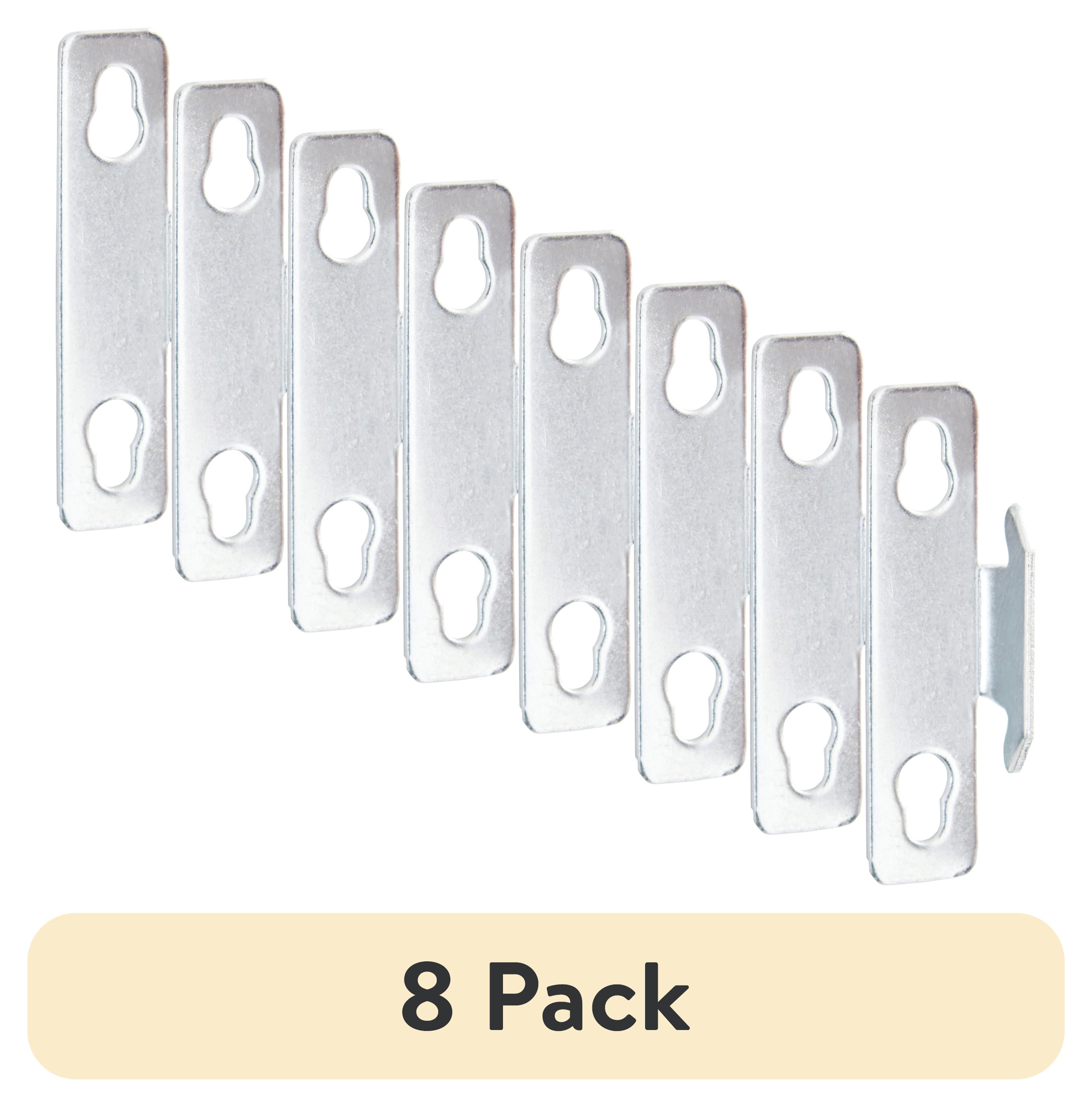 Mainstays Single Curtain Rod Mounting Brackets, Set of 2, Silver ...