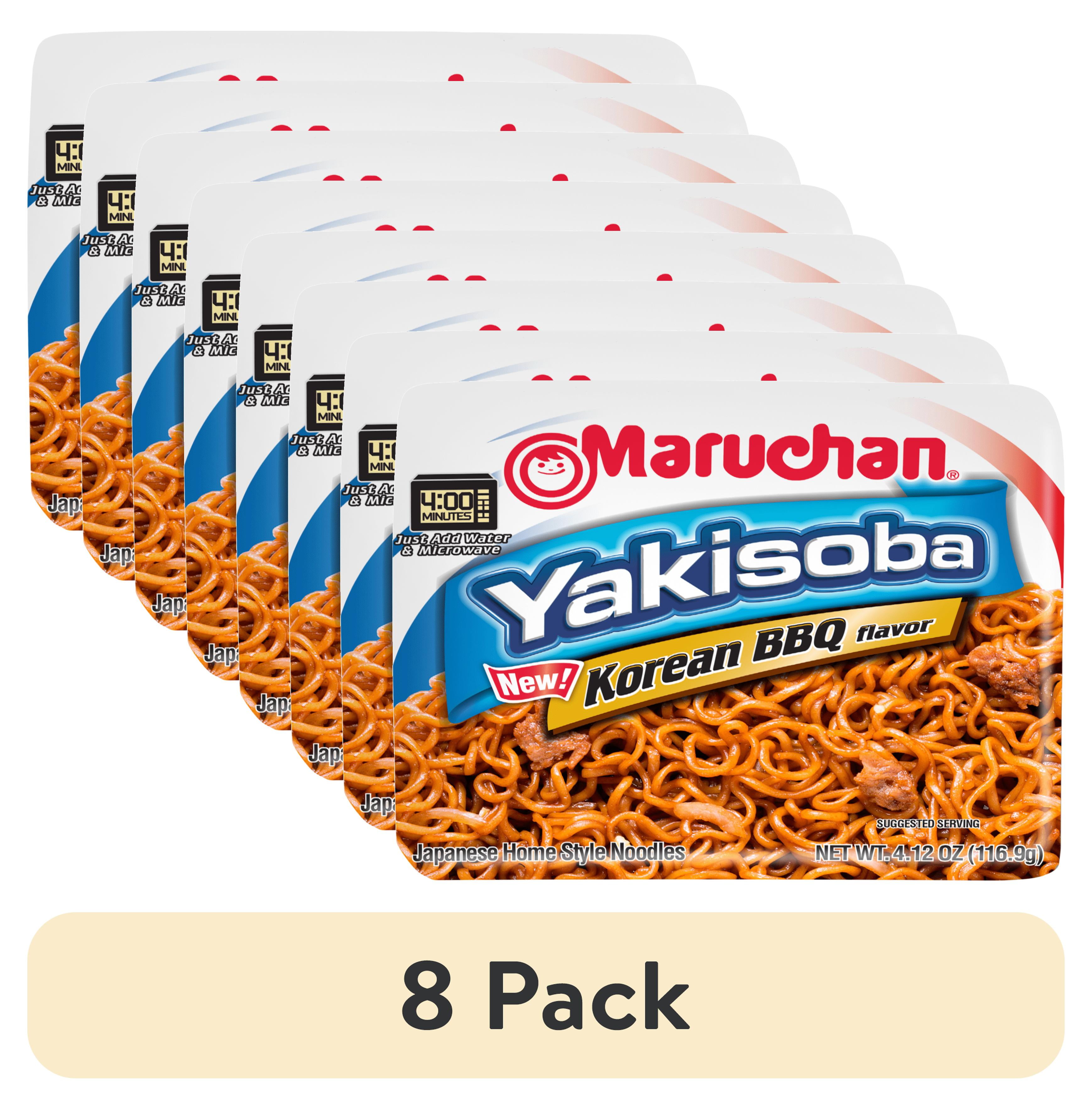 (8 pack) Maruchan Yakisoba Korean BBQ Flavor Noodles, 4.12 oz Shelf ...
