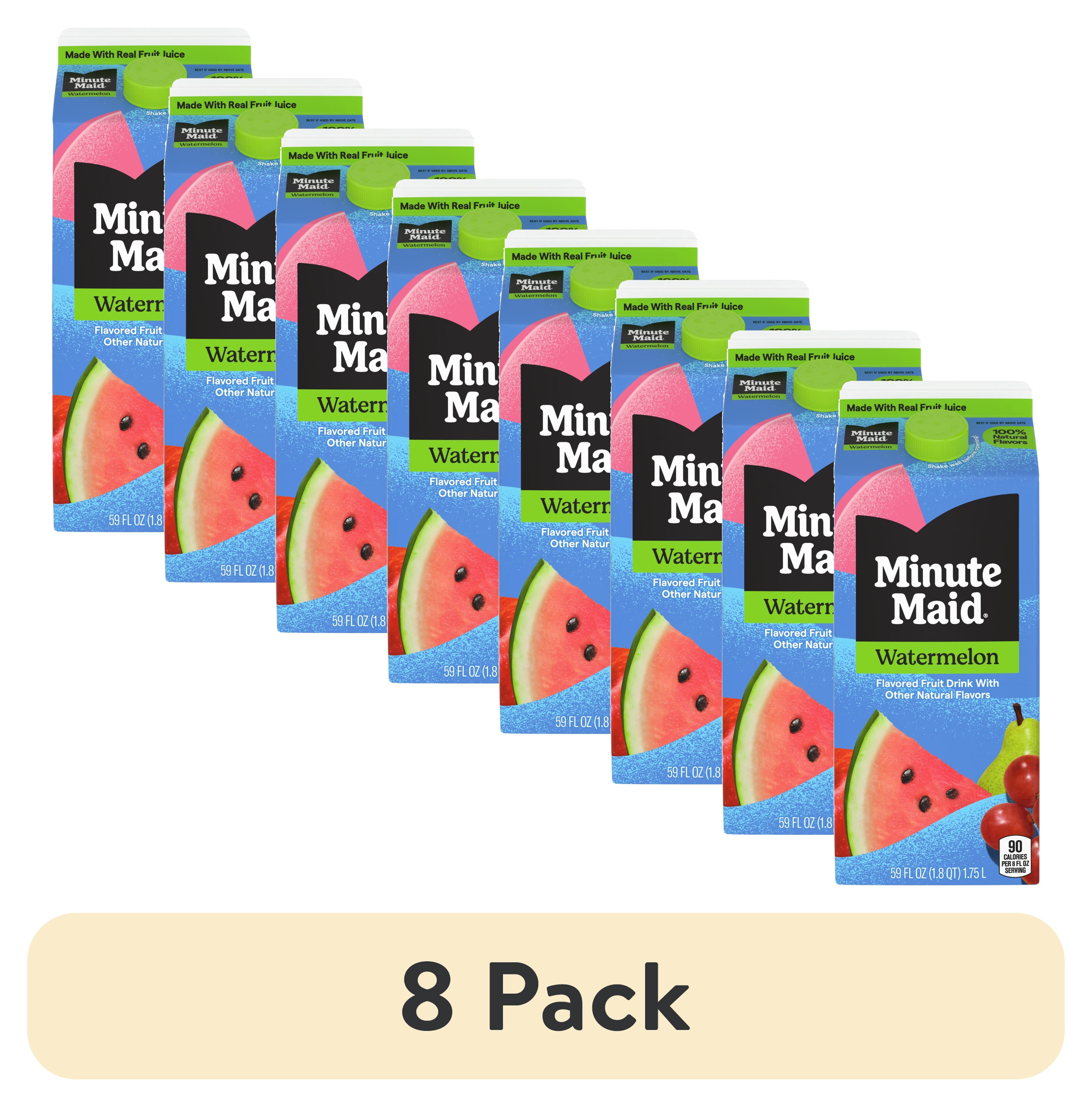 (8 pack) Minute Maid Premium Watermelon Fruit Juice, 59 fl oz Carton ...