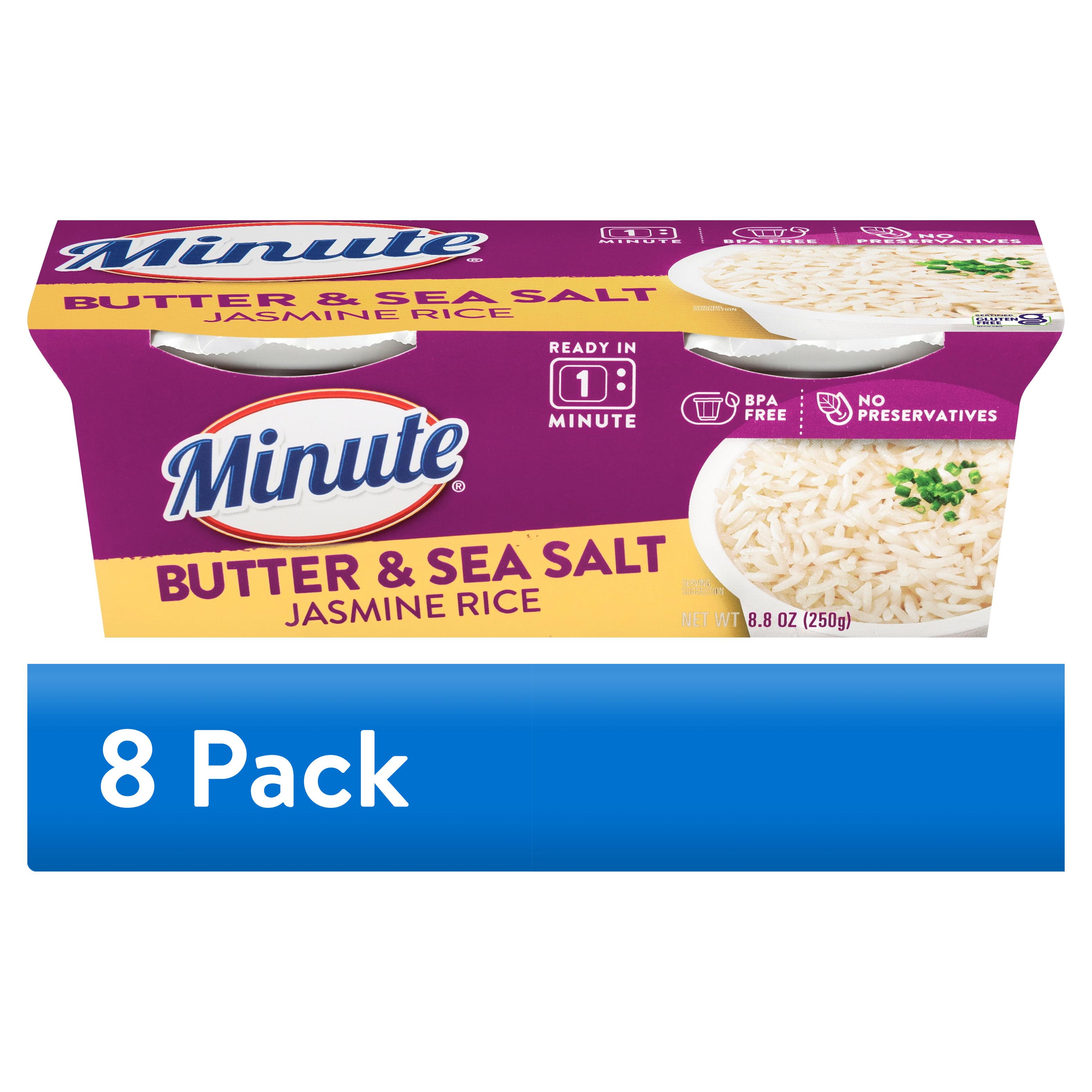 (8 pack) Minute RTS Butter & Sea Salt, Gluten Free, 8.8 oz, 2 Cups ...