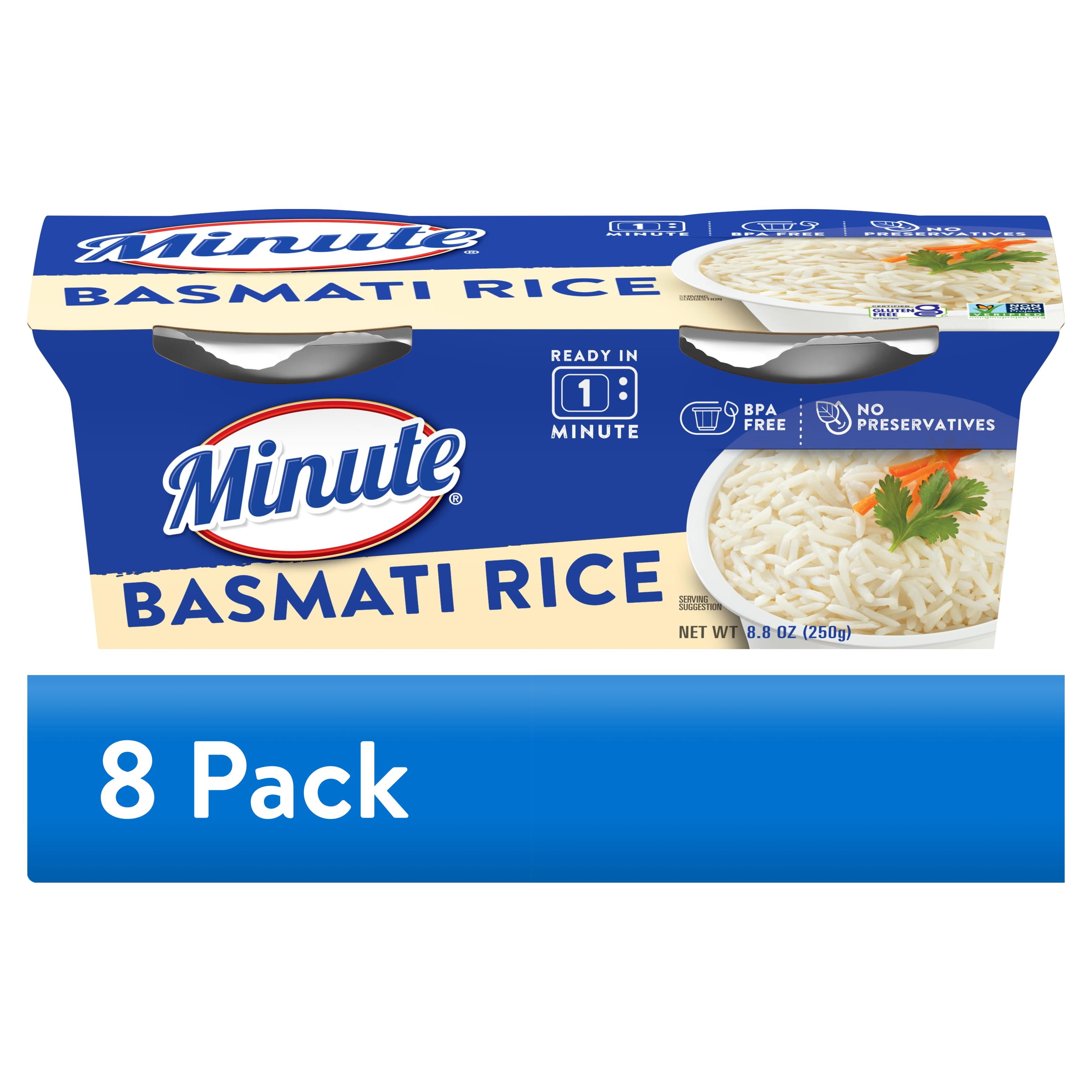 (8 pack) Minute Ready to Serve Basmati Rice, Quick and Easy Cups ...