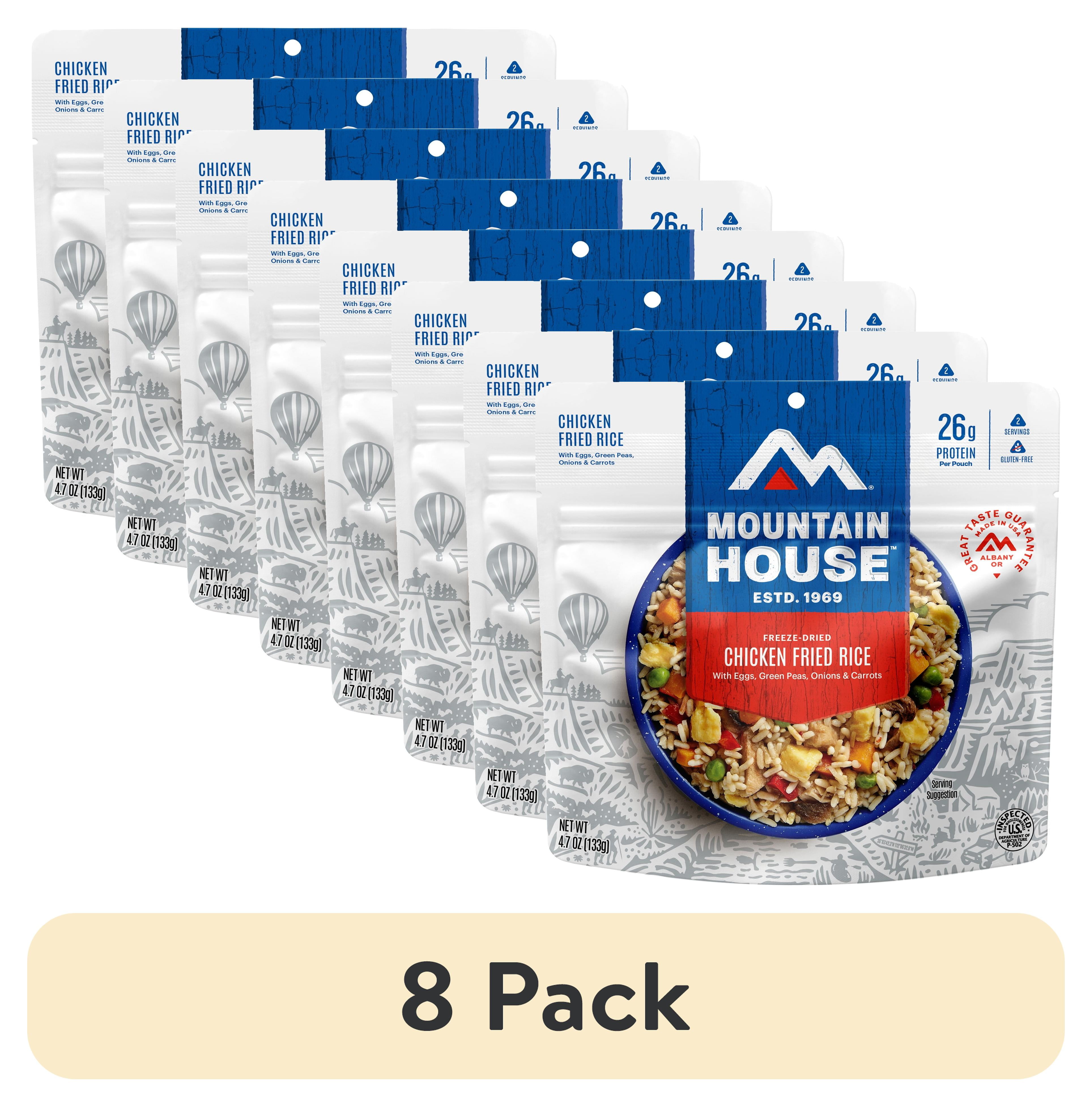 (8 pack) Mountain House Chicken Fried Rice, Gluten-Free Freeze-Dried ...