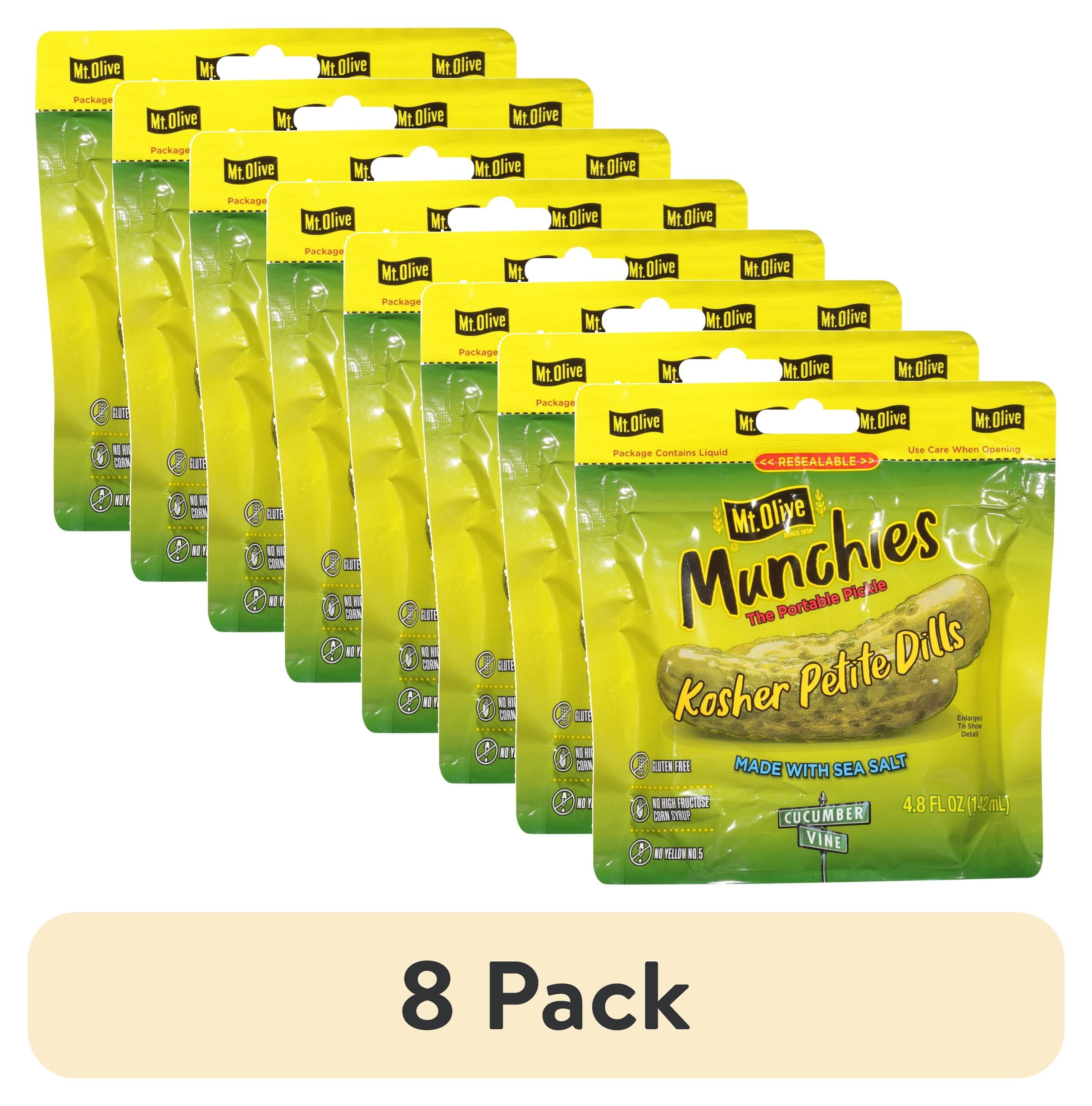 (8 pack) Mt. Olive Munchies Kosher Petite Dills Pickle Pouch - 4.8 fl ...