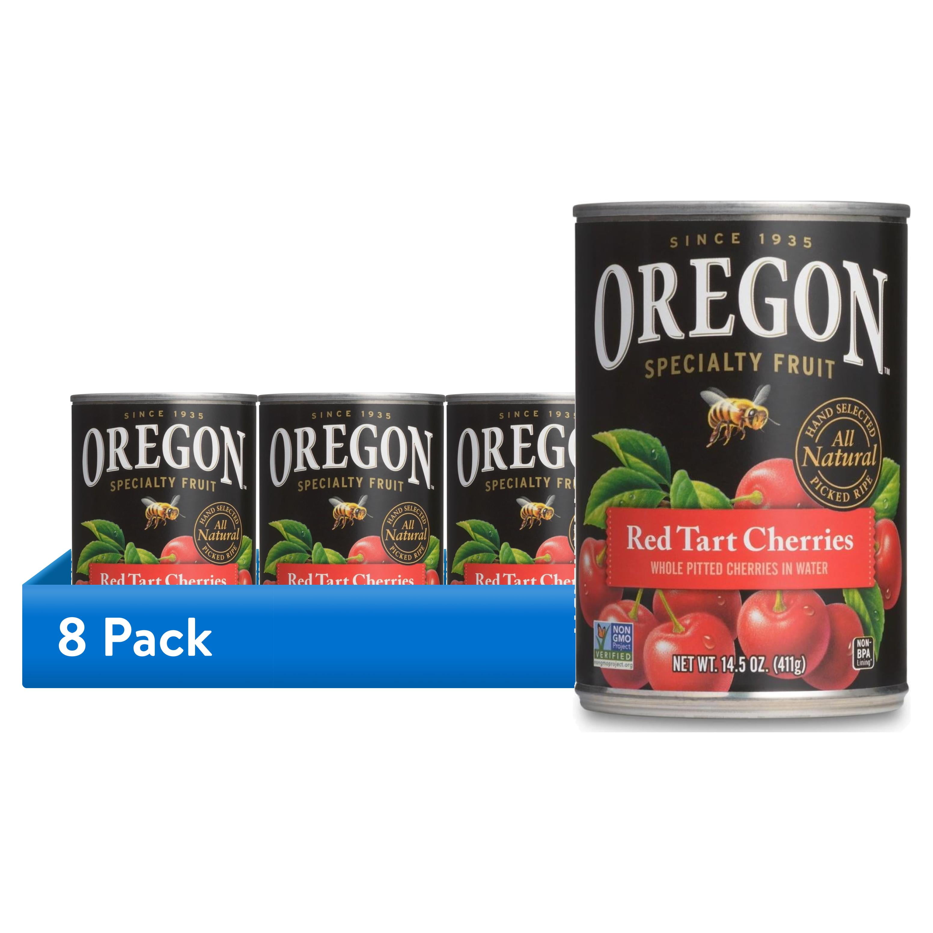 (8 pack) Oregon Fruit Co. Red Tart Cherries in Water, 14.5 oz Can ...