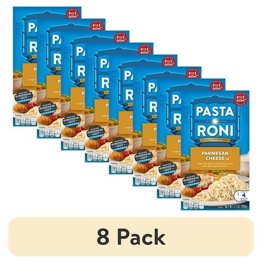 (8 pack) Pasta Roni Parmesan Cheese Angel Hair Pasta, 5.1 oz Box ...