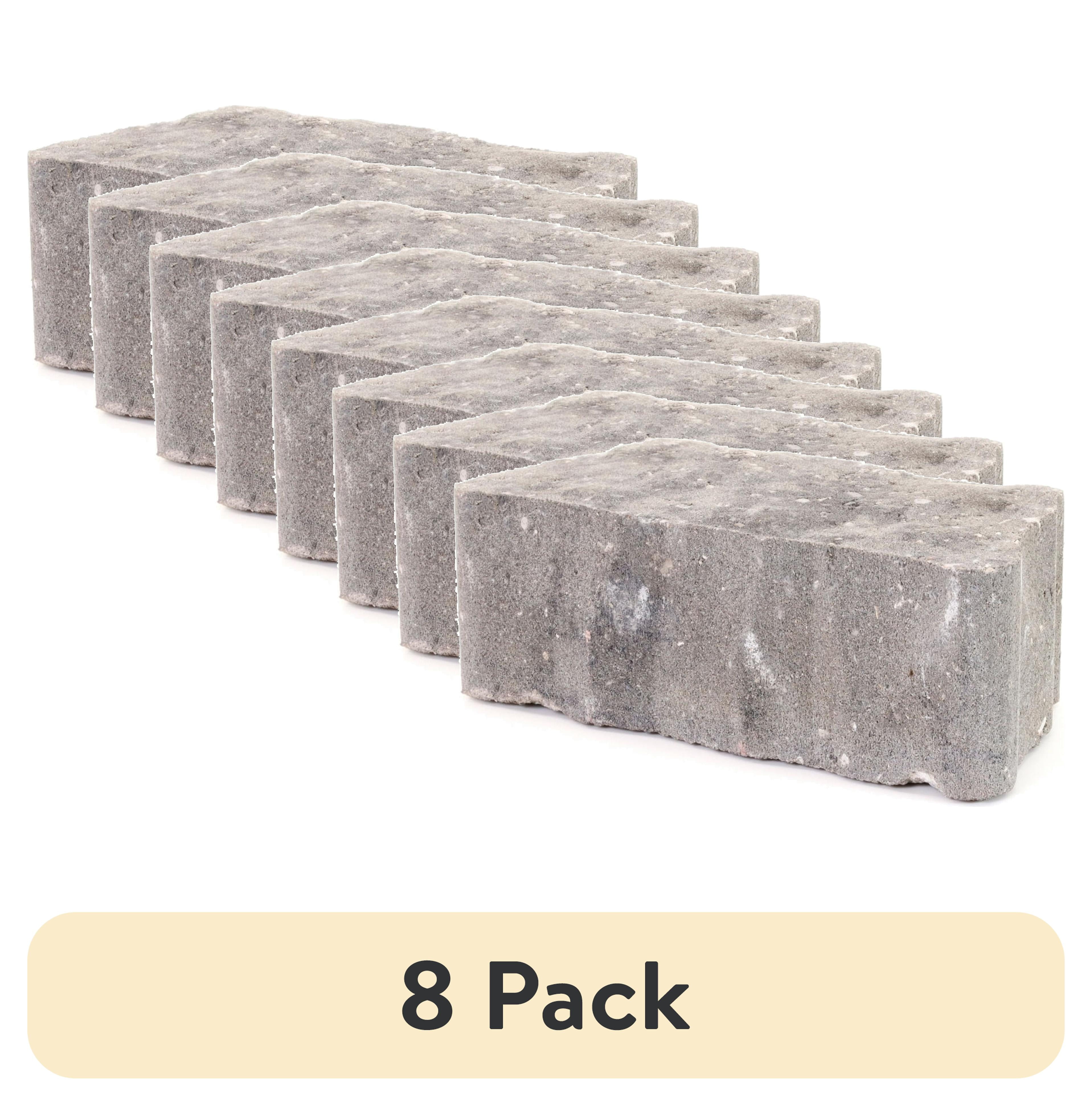(8 pack) Pavestone 9" Edmond Chicago Blend (Charcoal/Grey) Concrete ...