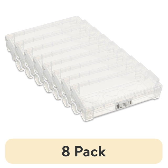 (8 pack) Pen+Gear Slim Plastic Storage Box, Clear Desktop Organizer New ...