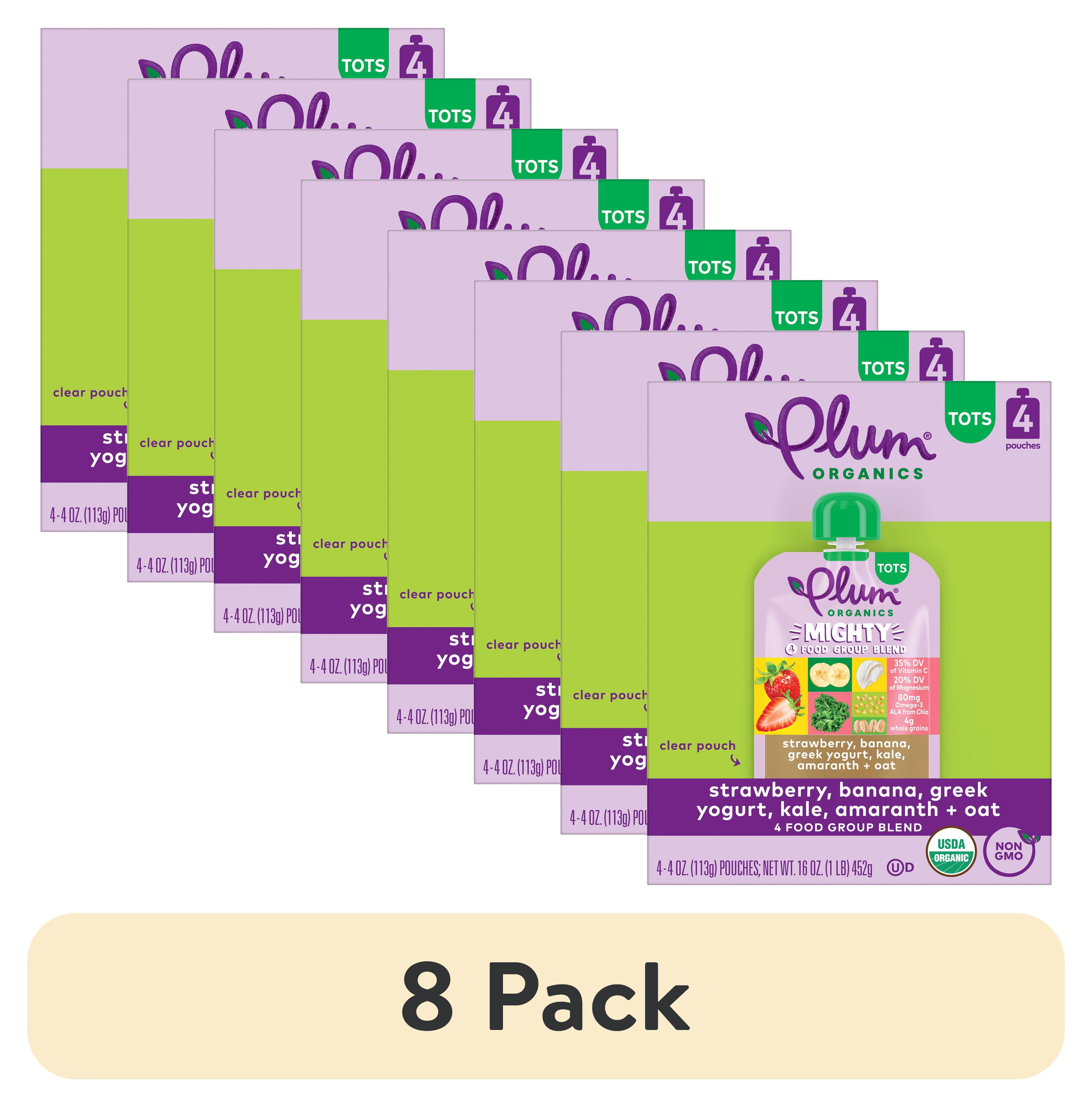 (8 pack) Plum Organics® Tots Mighty 4 Food Group Blend Strawberry ...