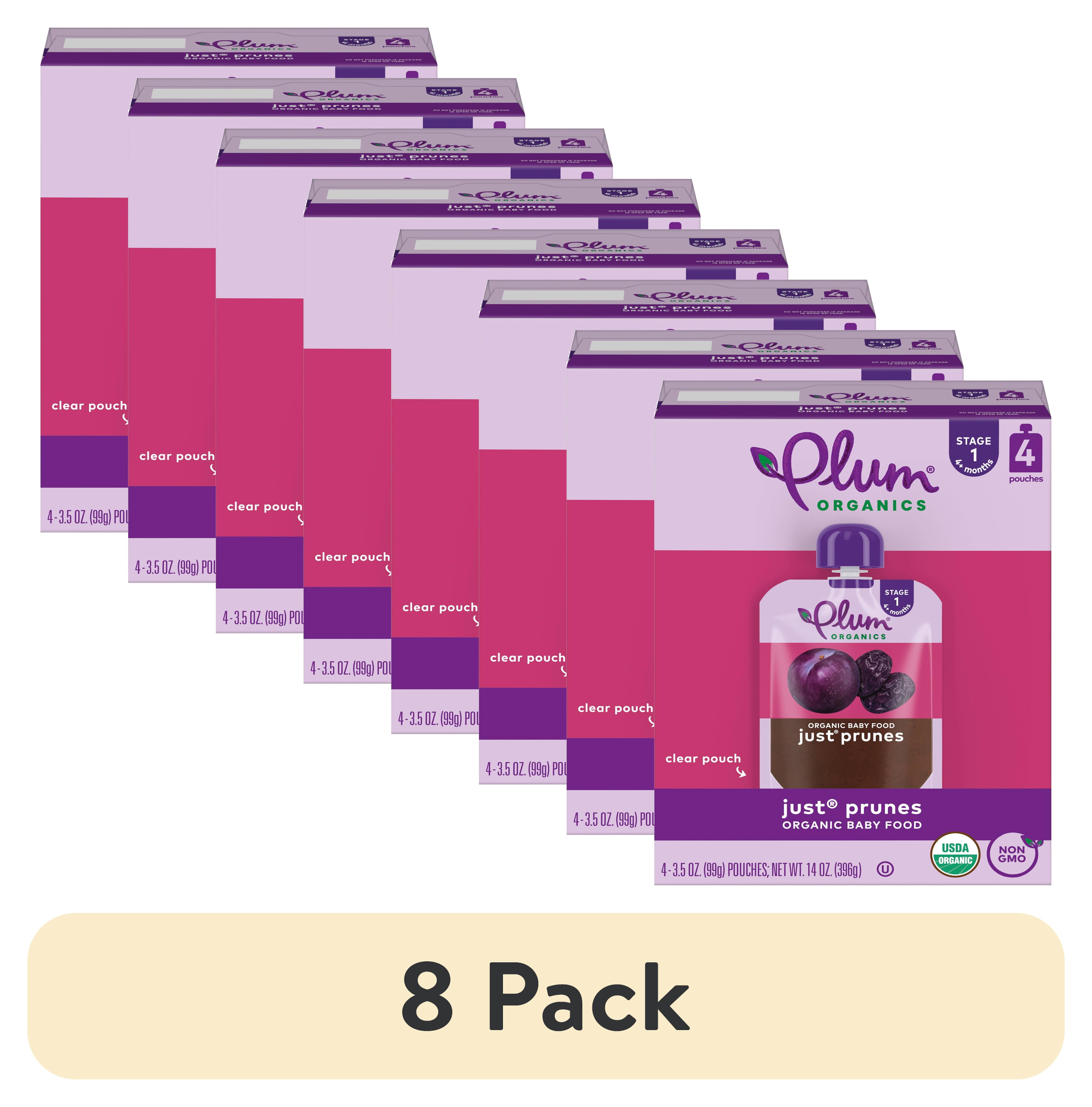 (8 pack) Plum Organics® Stage 1 Organic Baby Food Just® Prunes 3.5oz ...