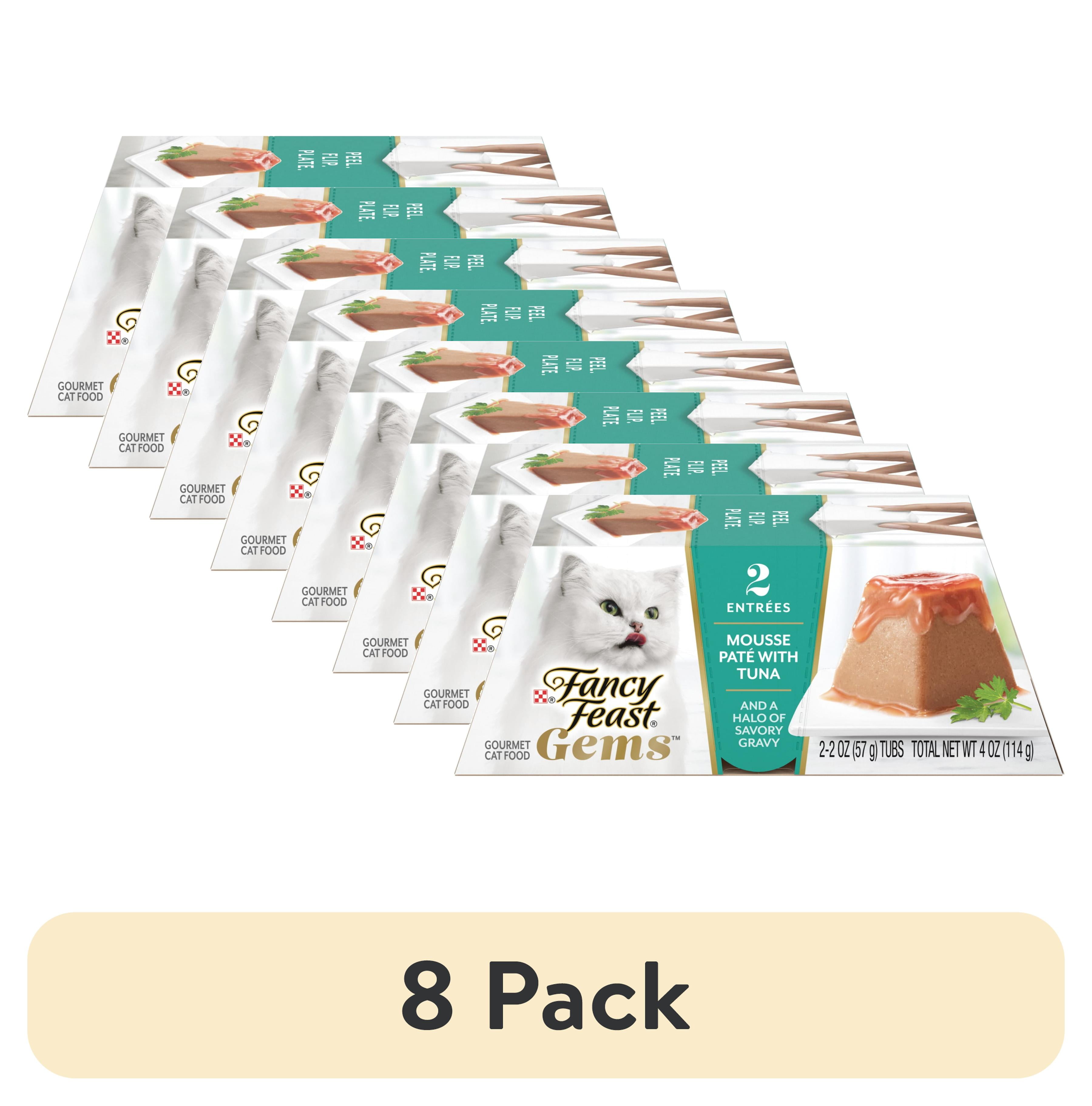 (8 pack) Purina Fancy Feast Gems Mousse Pate Kitten Food, Wet Cat Food ...