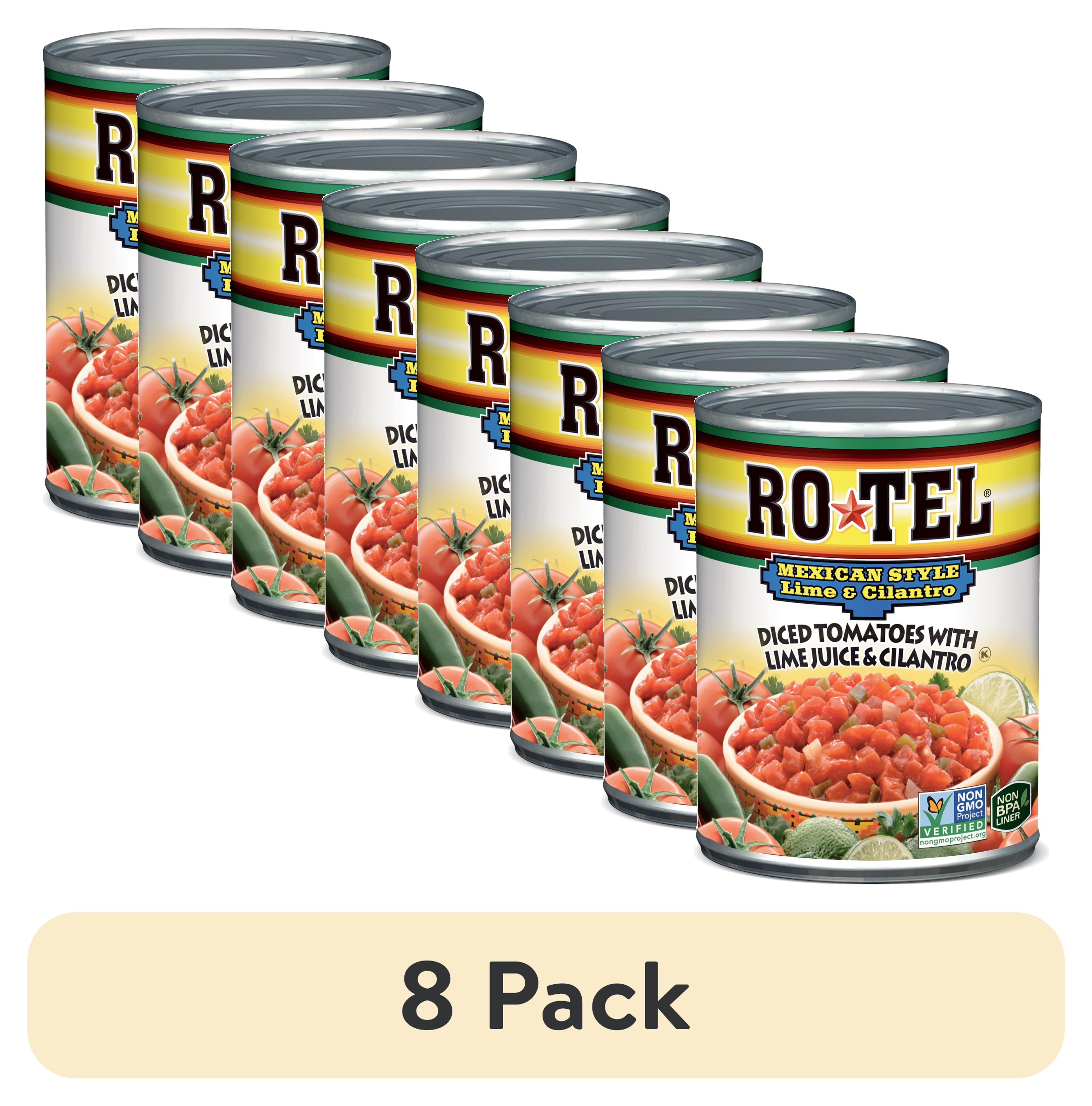 (8 pack) ROTEL Lime Cilantro Green Chili Mexican Style Diced Tomatoes ...