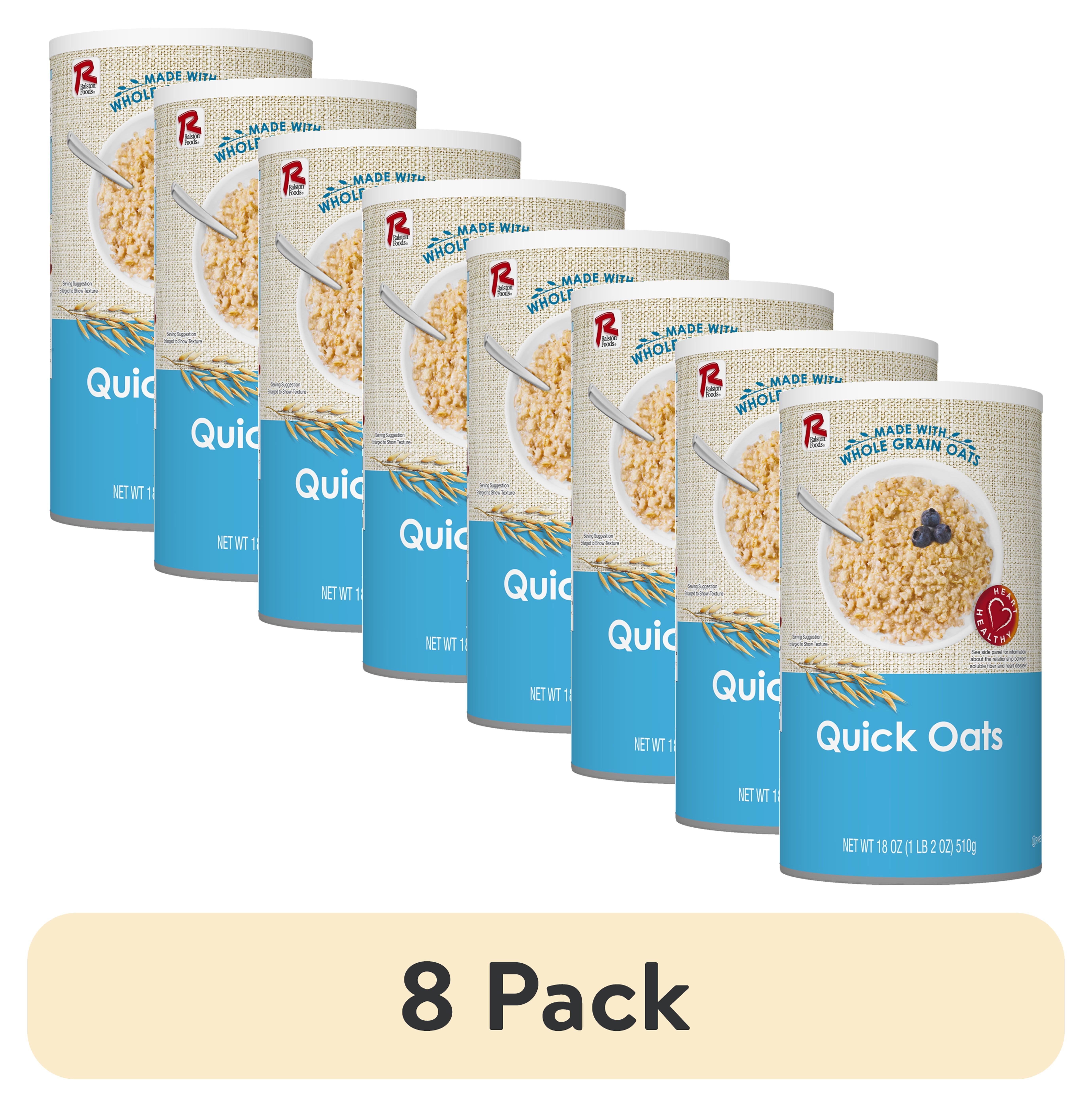 (8 pack) Ralston Cereal, Quick Cook Oatmeal, Made with Whole Grain Oats ...