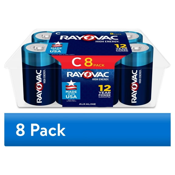 PKCELL C Size Batteries Heavy Duty Batteries 1.5V R14P UM-2 Batteries ...