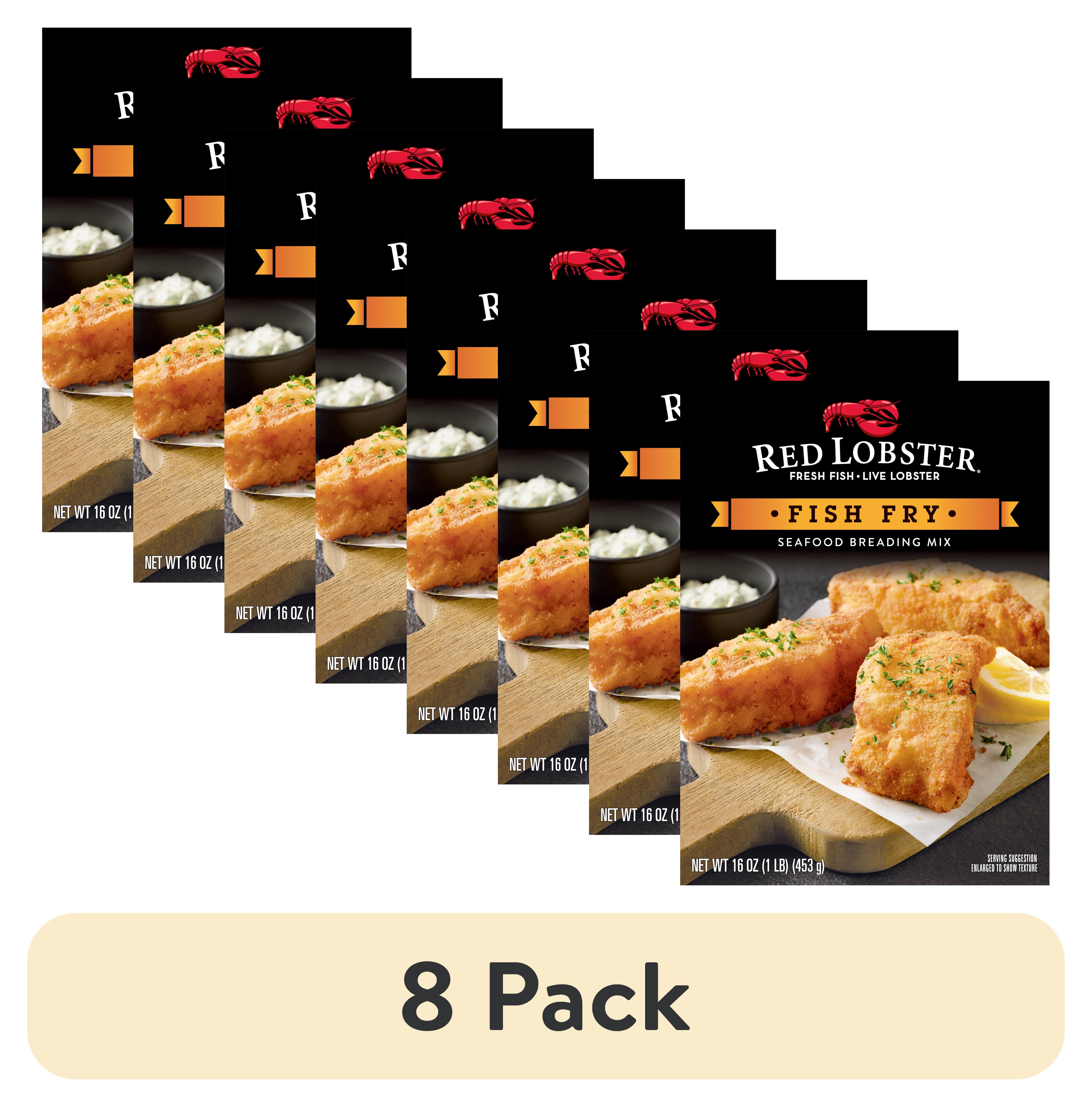 (8 pack) Red Lobster Fish Fry Mix, Fried Seafood Seasoning Mix, 16 Oz ...