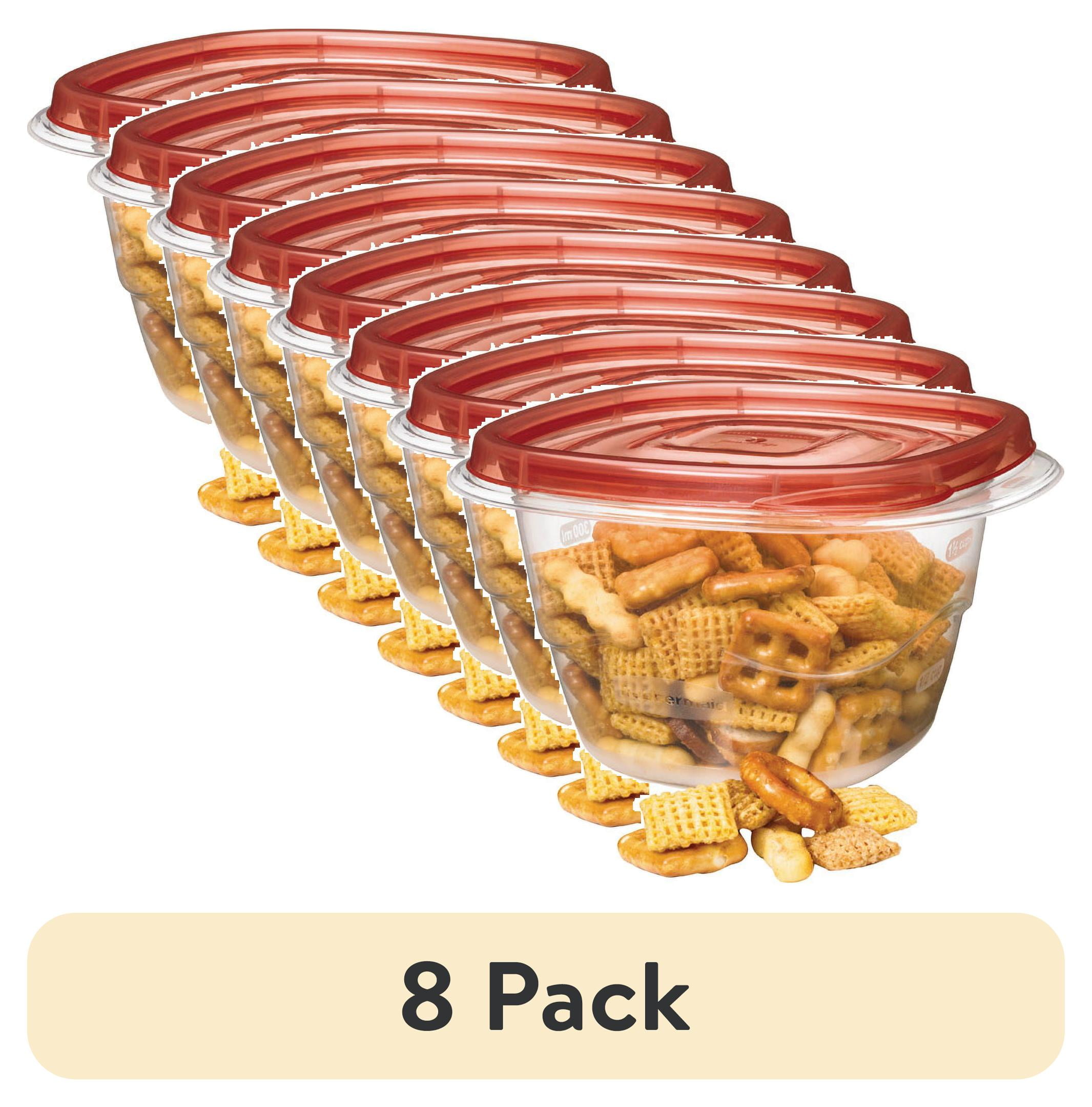 (8 pack) Rubbermaid TakeAlongs 2.1 Cup Square Food Storage Containers ...