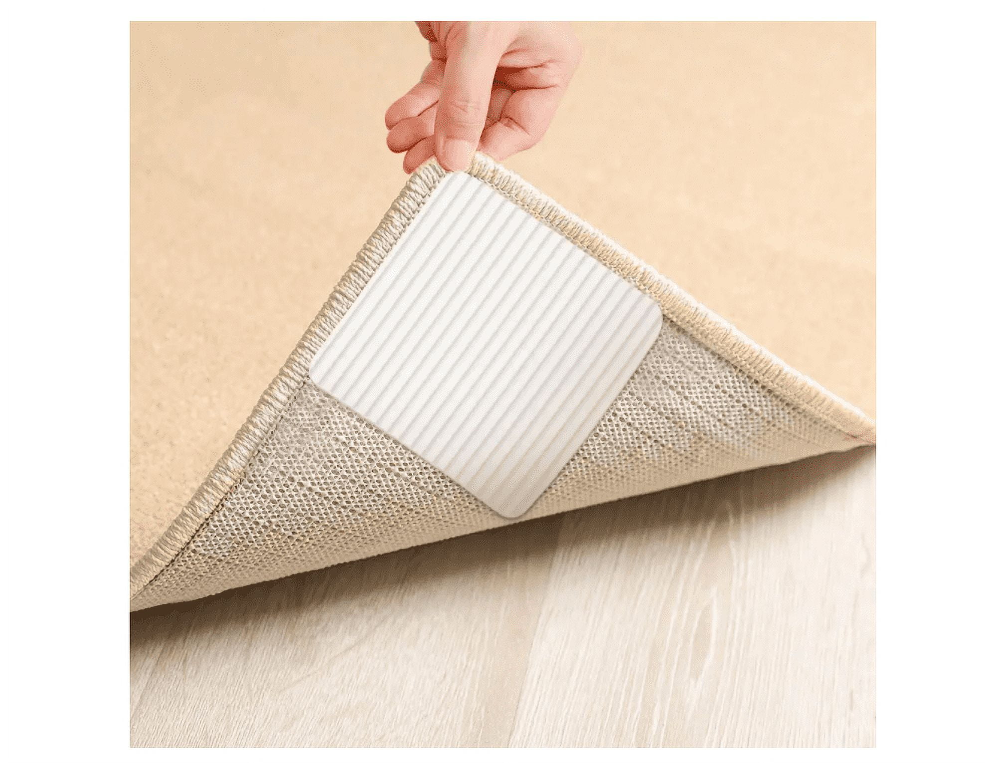 8-pack Rug Grippers Carpet Grip Area Anti Curling Pads Keep Rug in ...