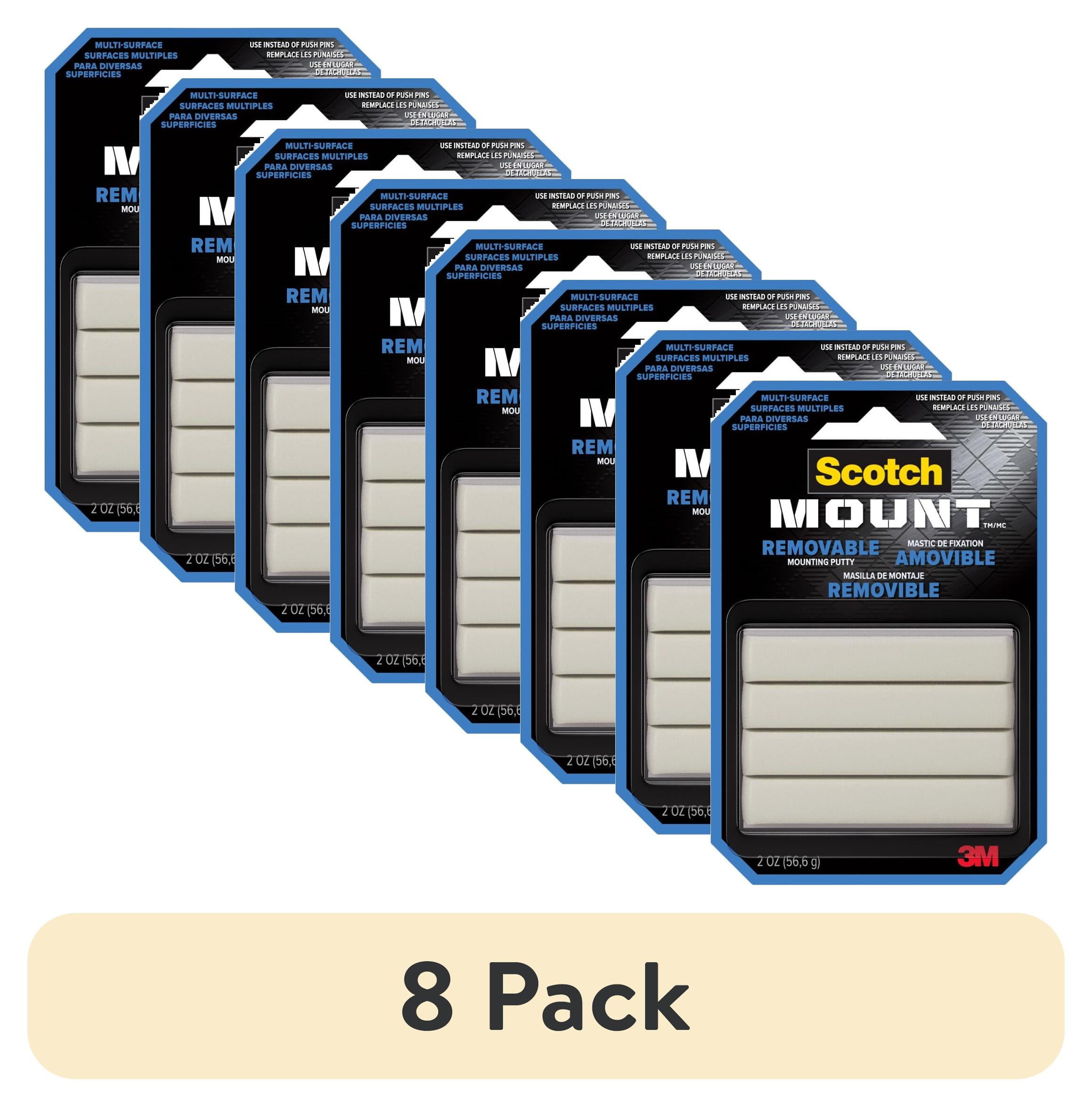 (8 pack) Scotch Mounting Putty, Removable, Holds 1 lb, Poster, Photo ...