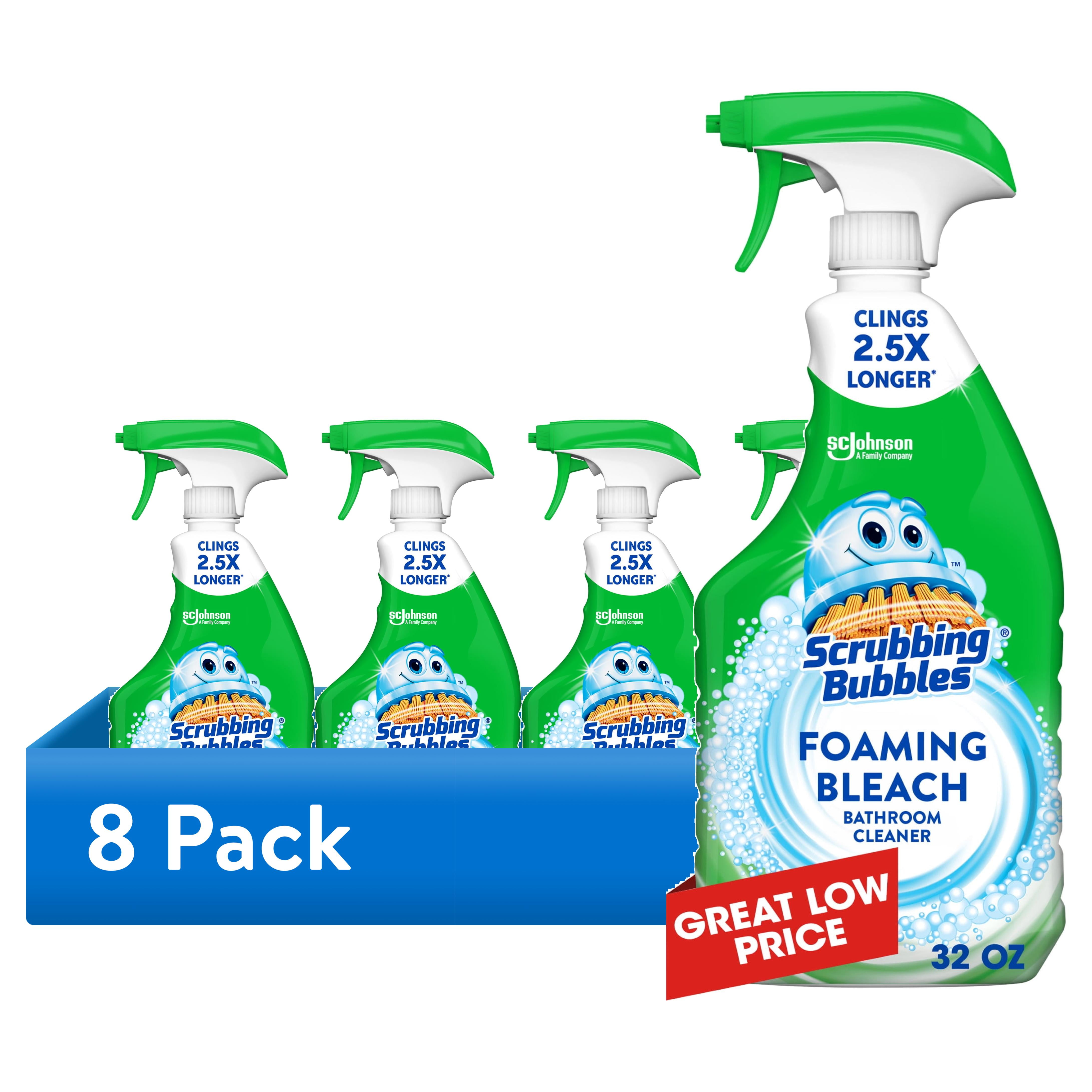 (8 pack) Scrubbing Bubbles Foaming Bleach Bathroom Cleaner, Trigger ...