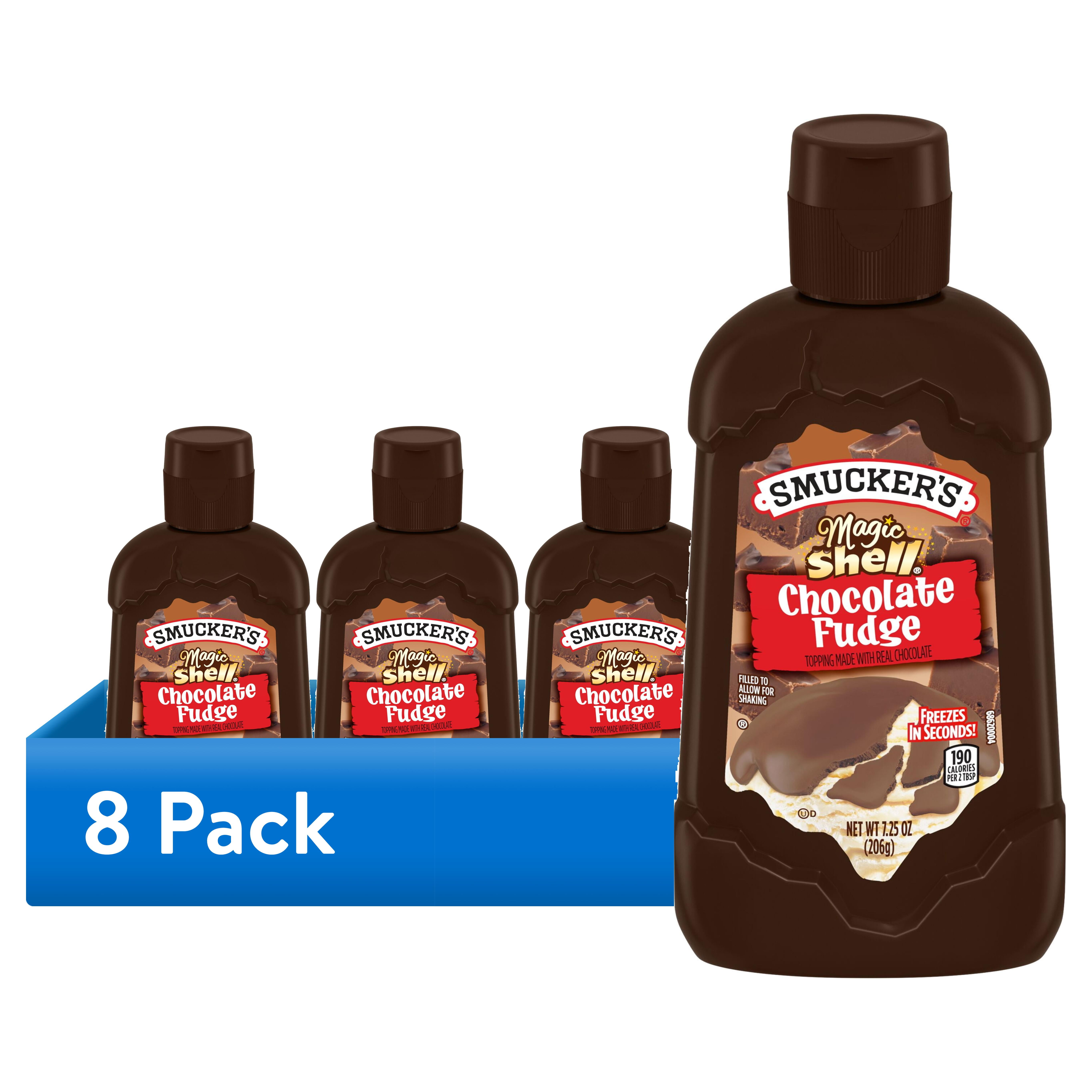 (8 pack) Smucker's Magic Shell Chocolate Fudge Topping, 7.25 Ounces ...