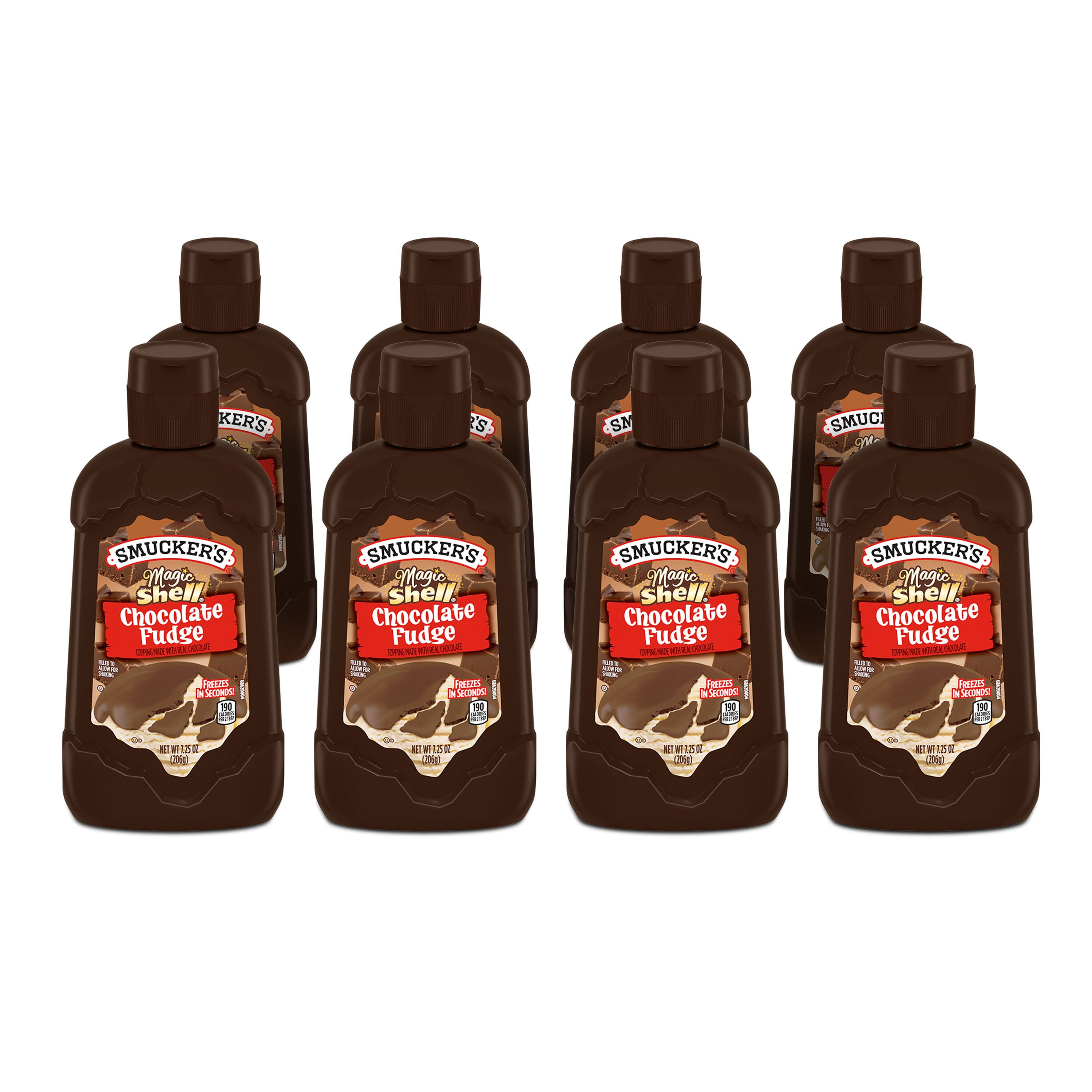(8 pack) Smucker's Magic Shell Chocolate Fudge Topping, 7.25 ozs ...