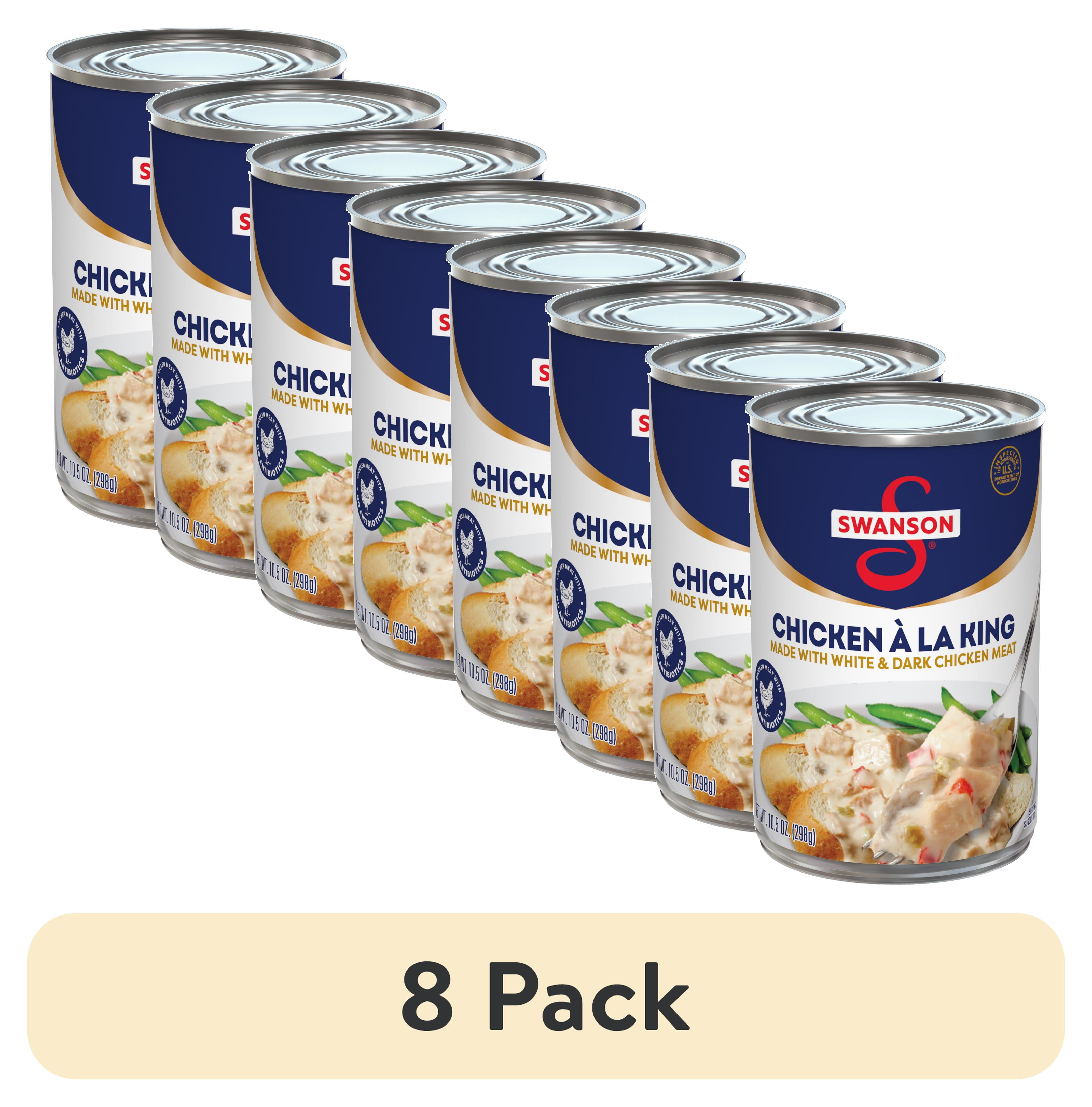 (8 pack) Swanson Canned Chicken a la King with White and Dark Chicken ...