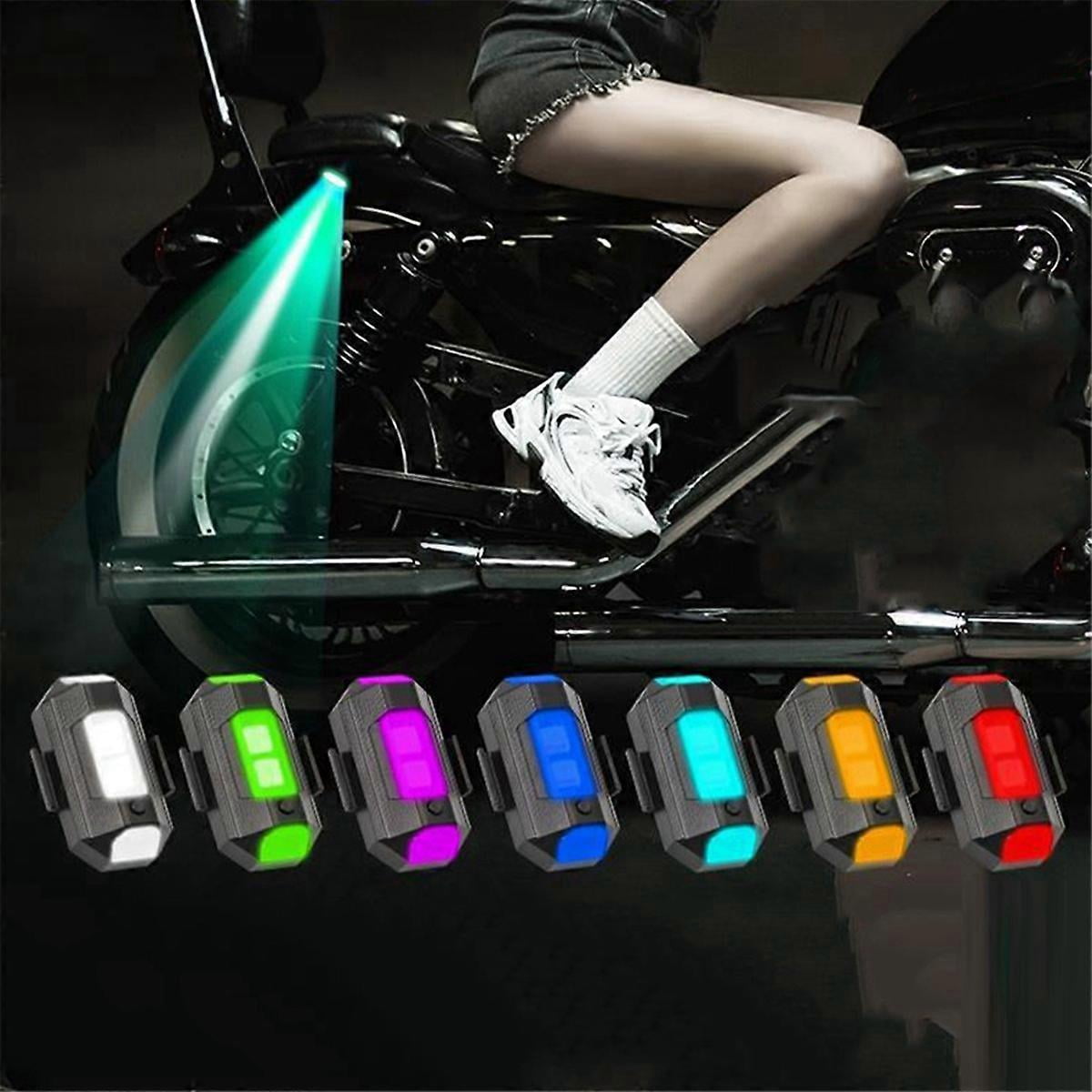 8-pack Universal LED Aircraft Strobe Light Motorcycle Anti-collision ...