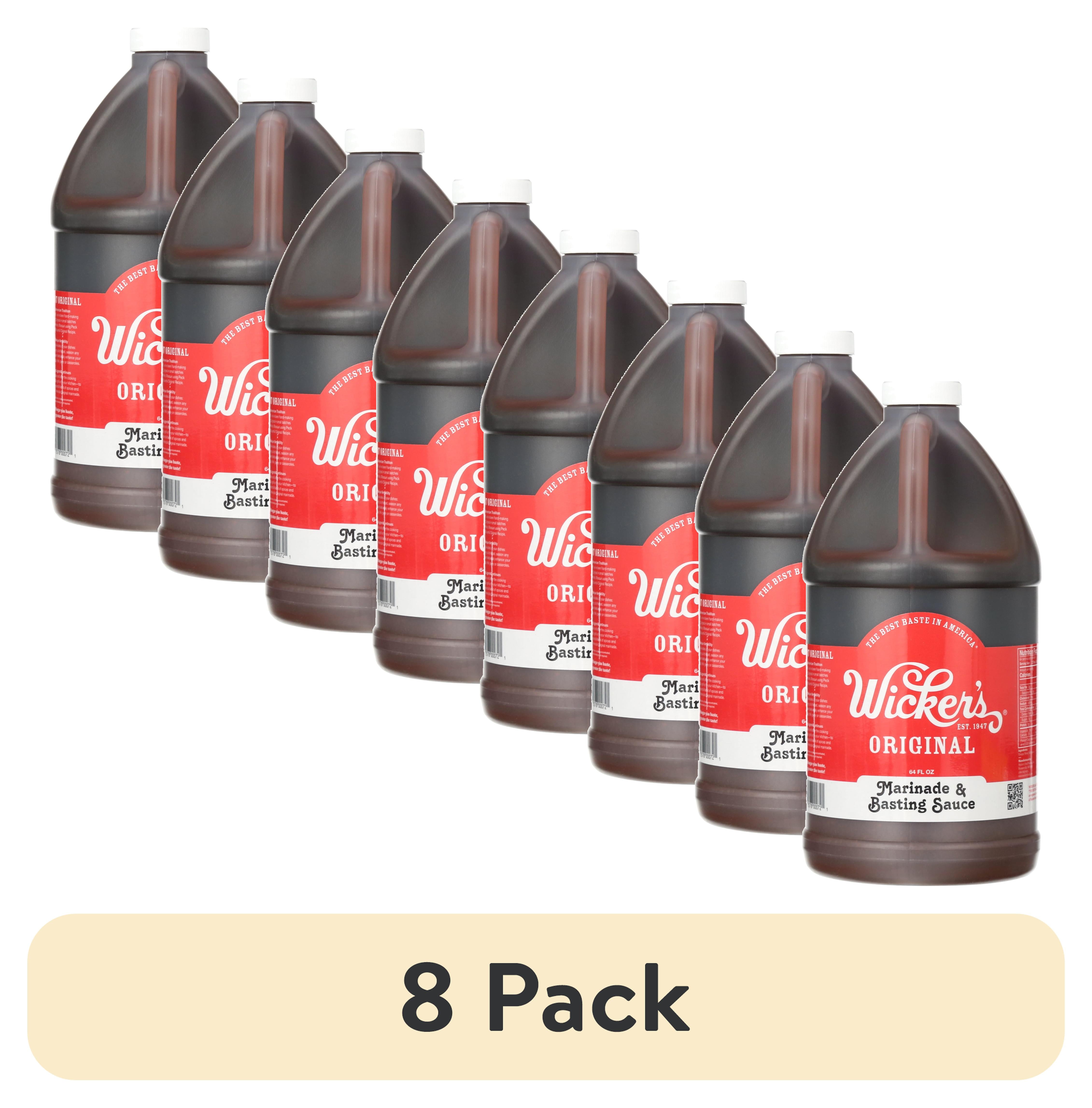 (8 pack) Wicker's Original Marinade Baste, 64 fl oz - All-Purpose ...