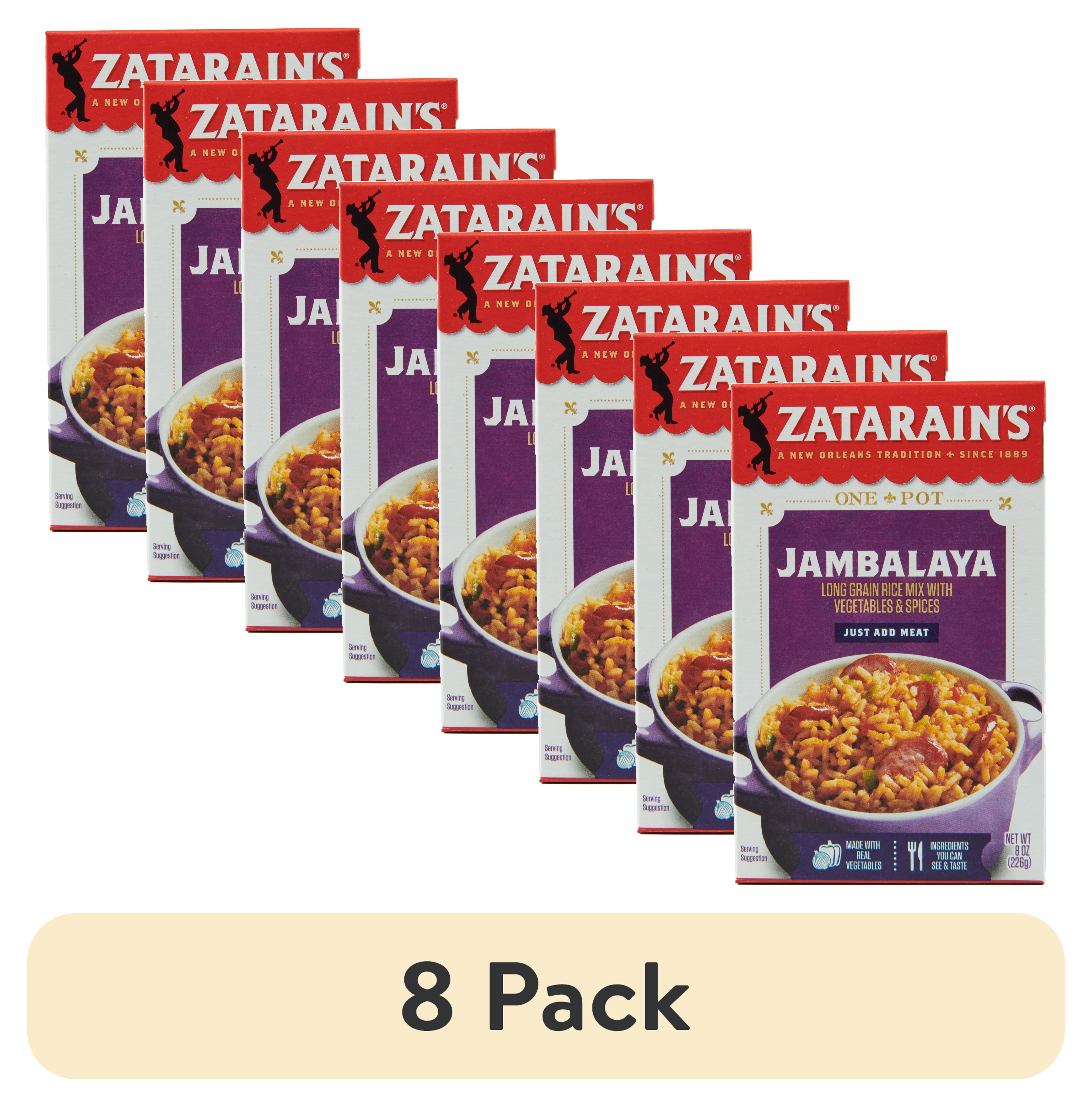 (8 pack) Zatarain's Non-GMO Jambalaya Rice Mix, 8 oz Box - Walmart.com