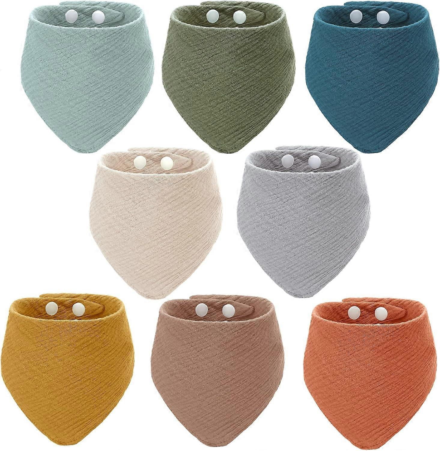 8-pack adult absorbent bibs, large size saliva towel, soft and anti ...