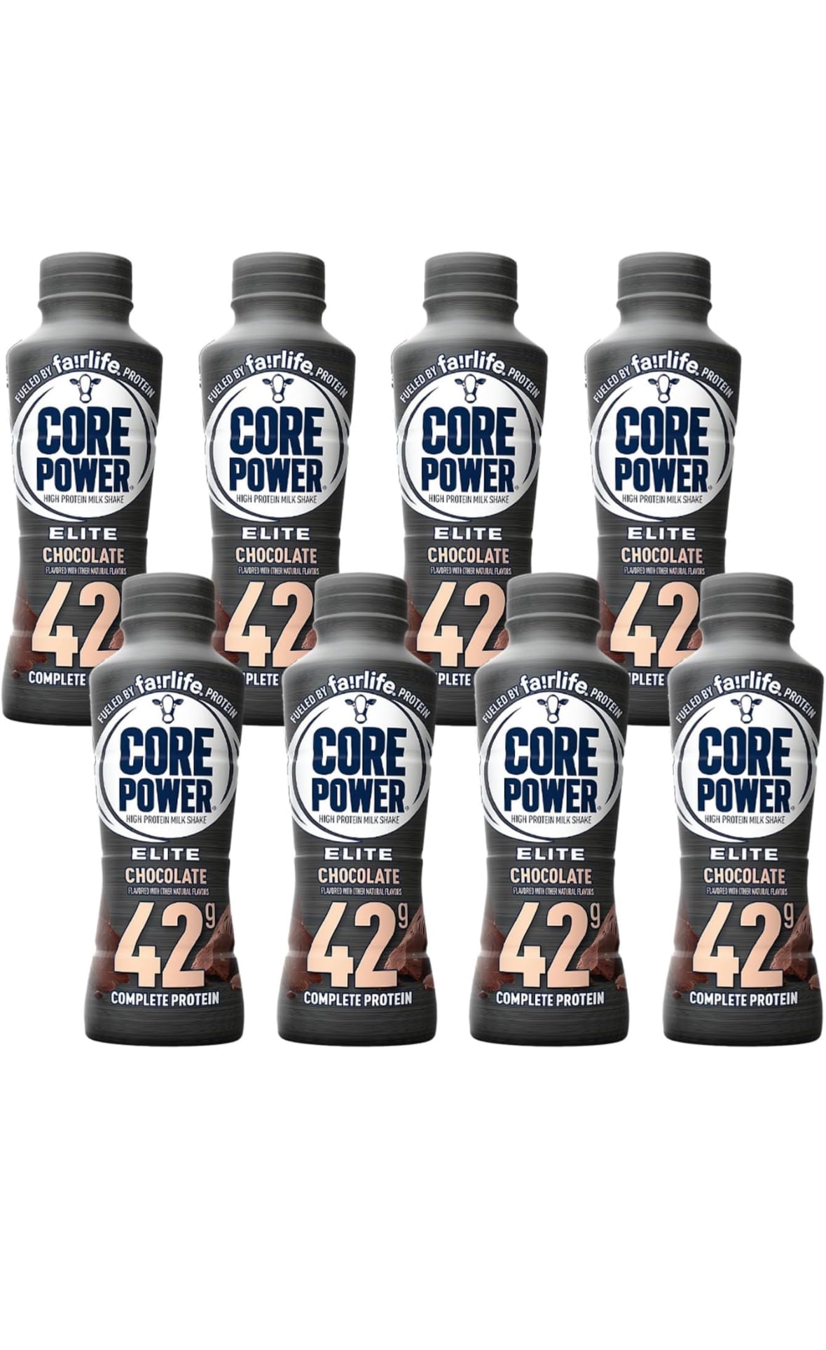 Fairlife 8 pack core power elite chocolate 42 gram protein milk shake ...