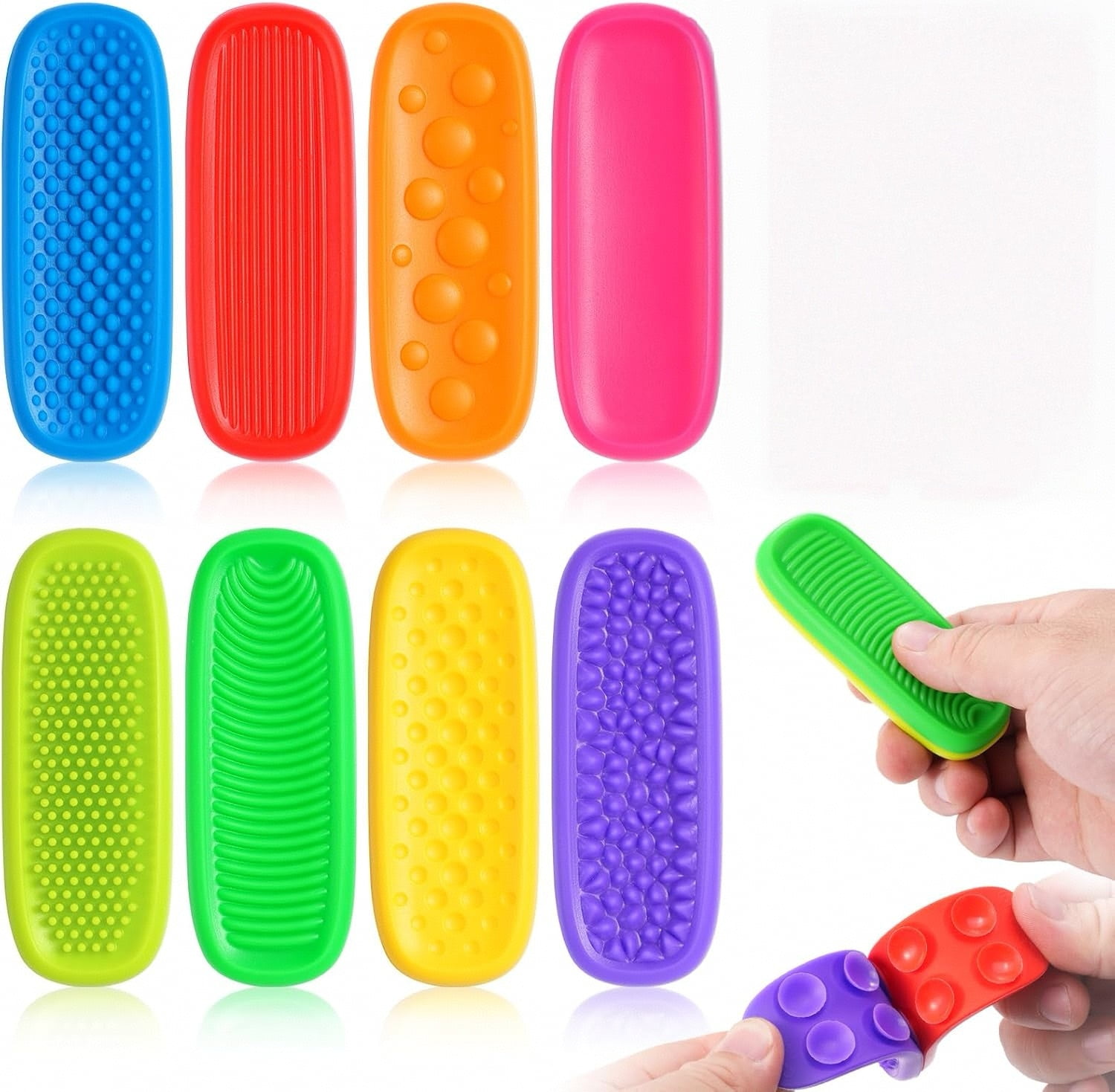 8-pack fidget sensory strips for autism, ADHD and anxiety, relief ...