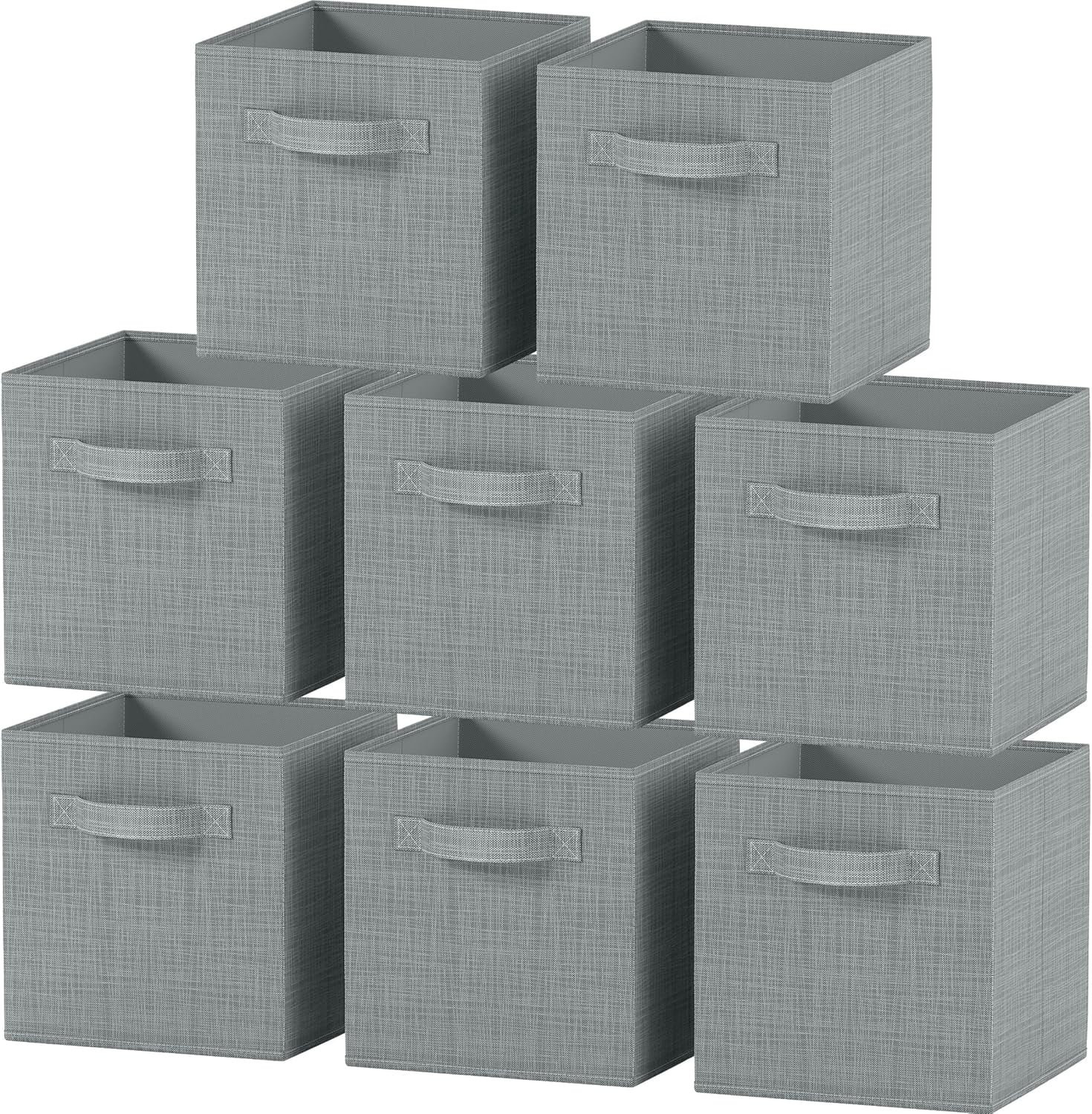 8-pack heavy-duty black storage box - 11-inch cubic storage box, used ...