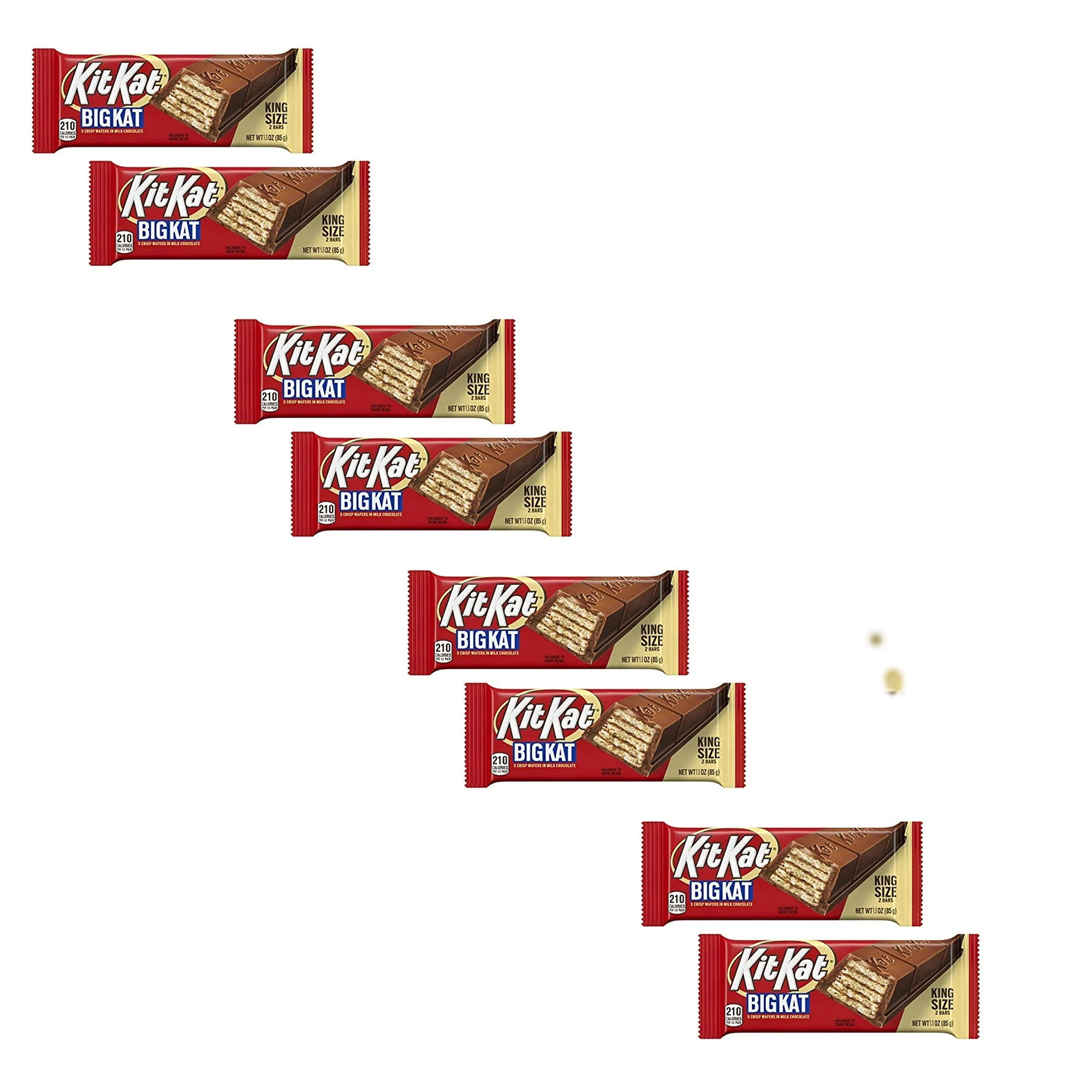 KITKAT Big Kat Milk Chocolate Wafer Candy Bars, 8 Pack, 1.5 oz ...