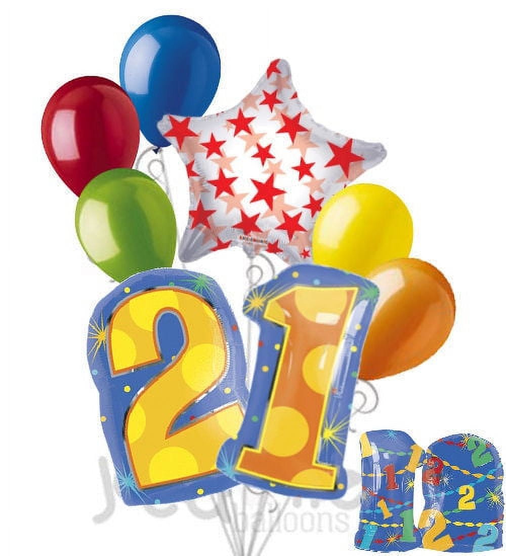 Happy 21st Birthday Balloon Bouquets